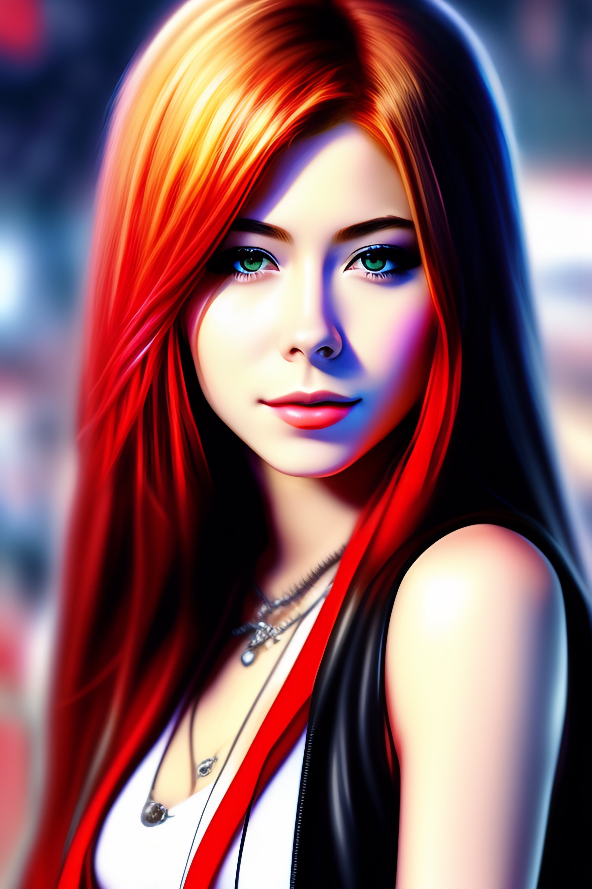 Lexica - Avril Lavigne doujinshi photorealistic