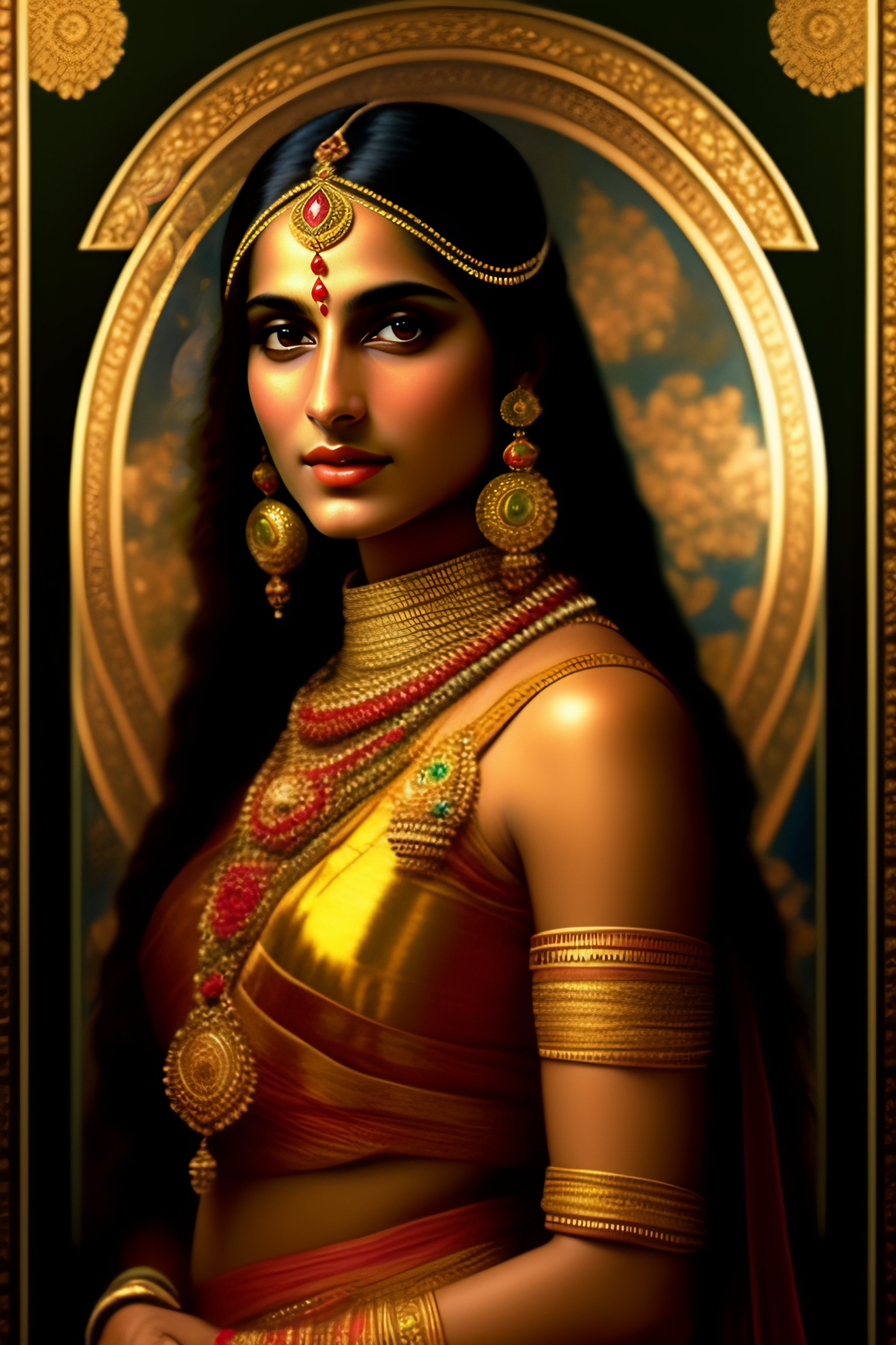 Lexica - Beautiful portrait of an attractive inidan Princess, priyank ...
