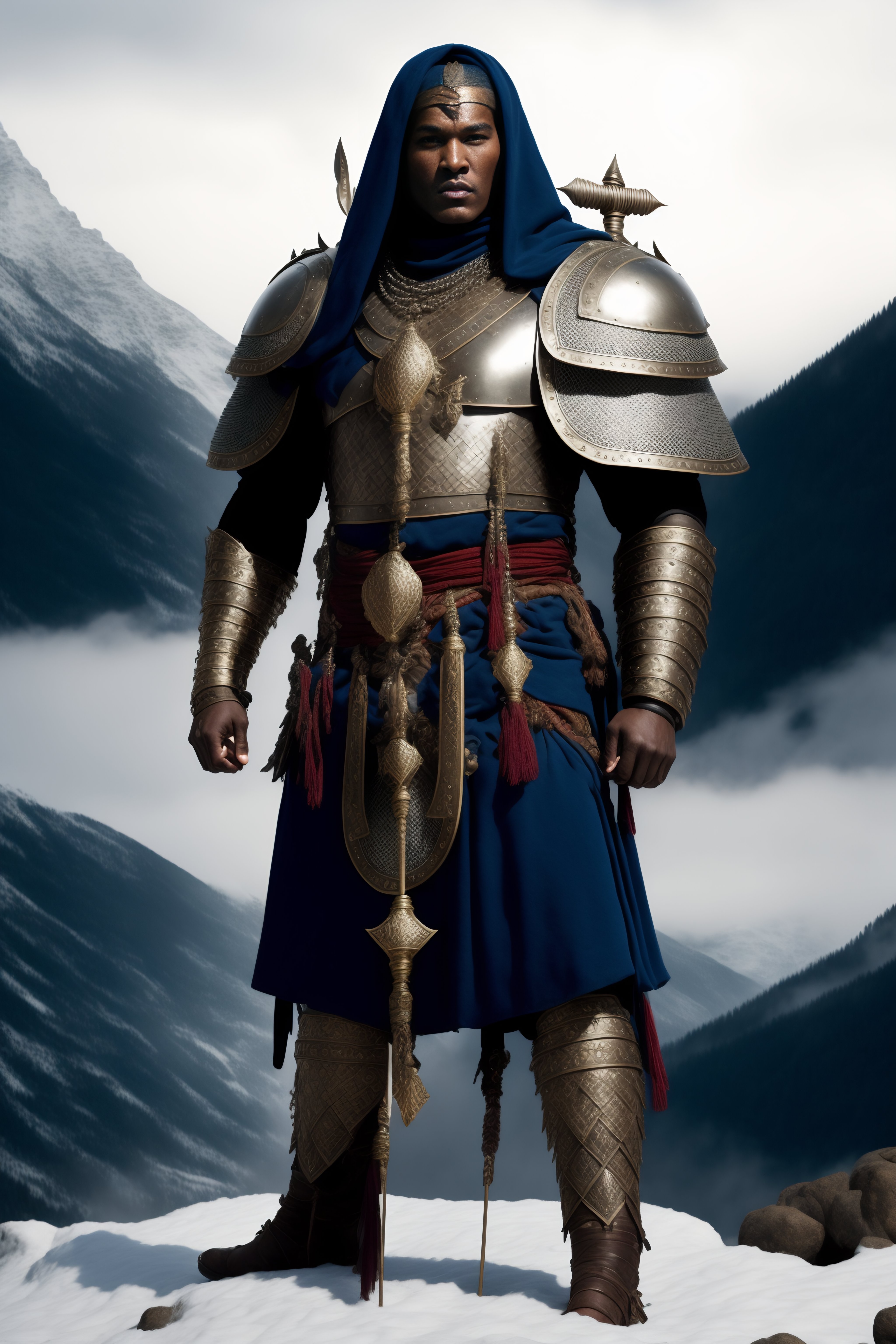 Lexica - 8 feet tall, skin as white as cloud, burly, rugged Goliath ...