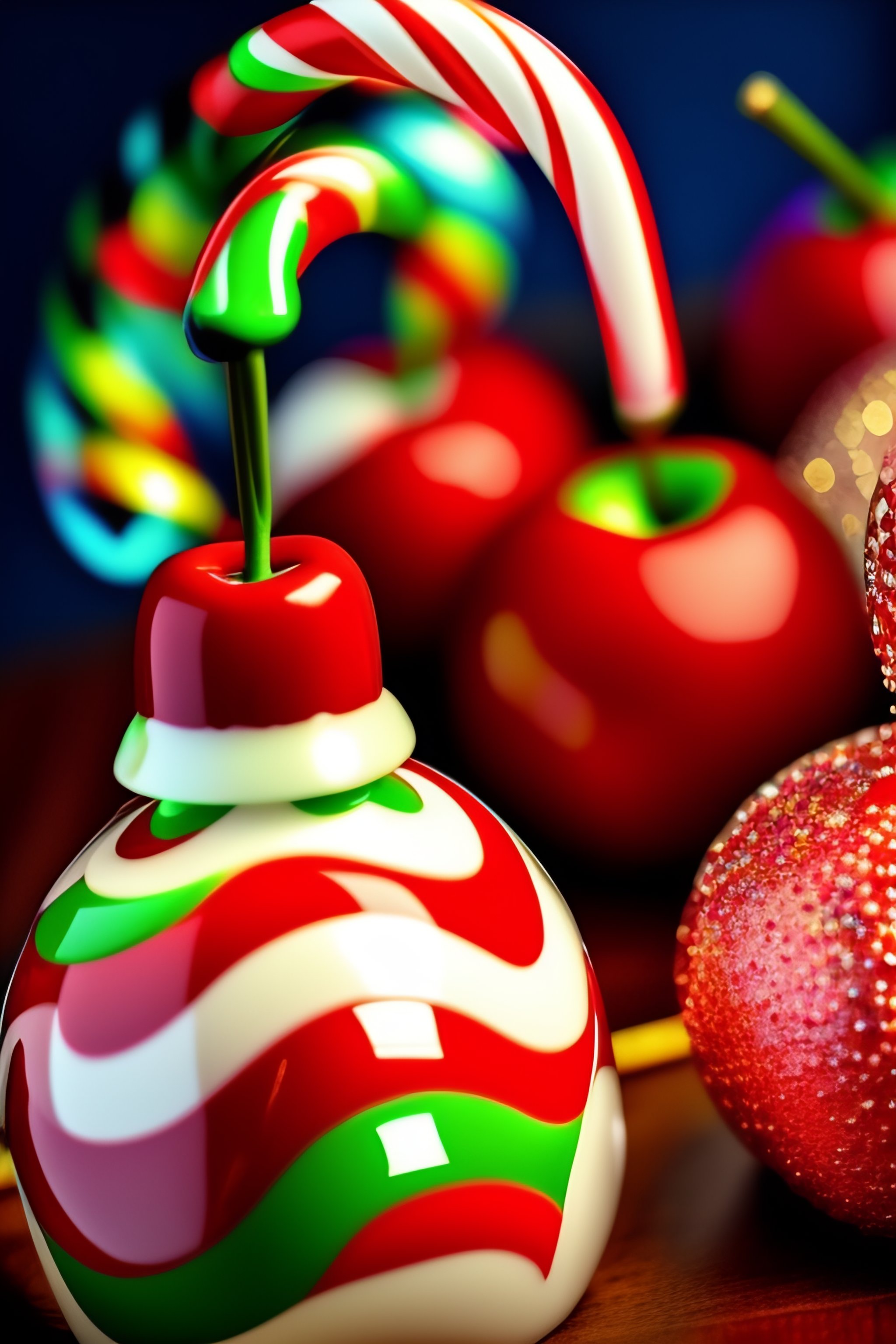 Lexica - I spy book theme, candy apples, candy canes