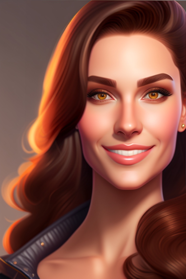 Lexica - Brunette woman, model, avatar for youtube, highly detailed ...