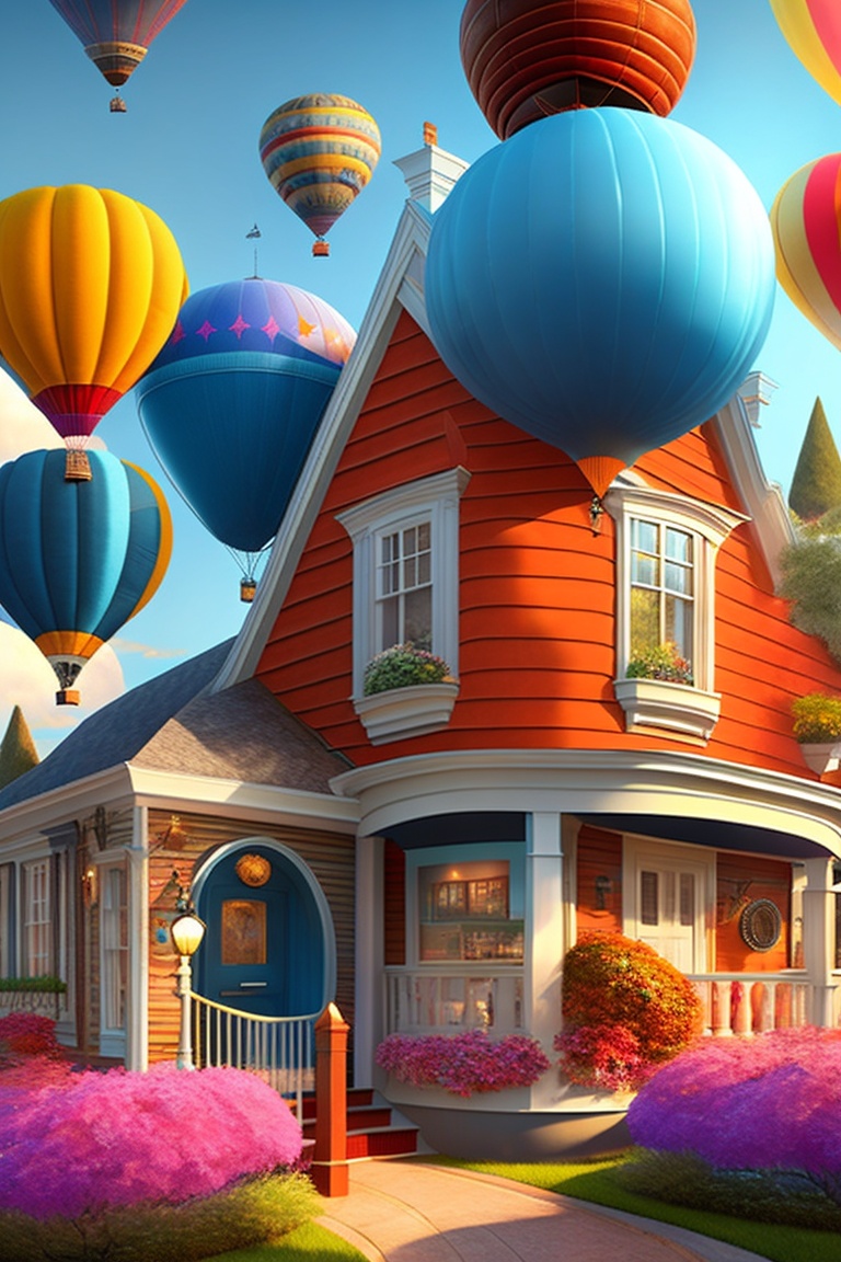 Lexica - Enter the realm of Pixar 3D animation, where real estate ...
