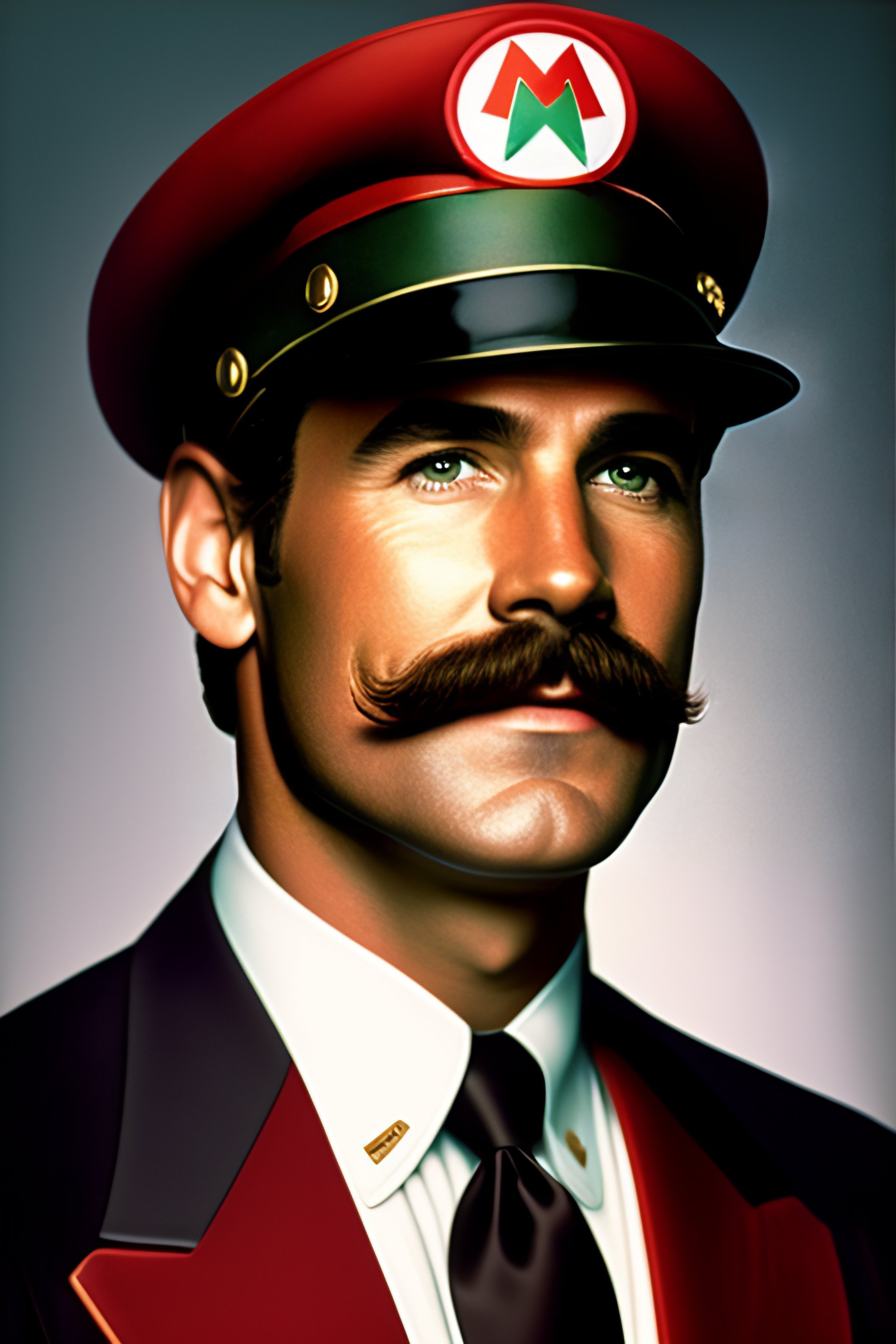 Lexica - Professional portrait of Mario from the Super Mario Bros video ...
