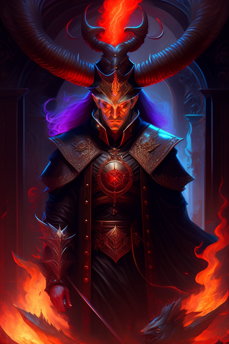 Lexica - A beautiful satanic black metal album cover of a dark sorcerer ...