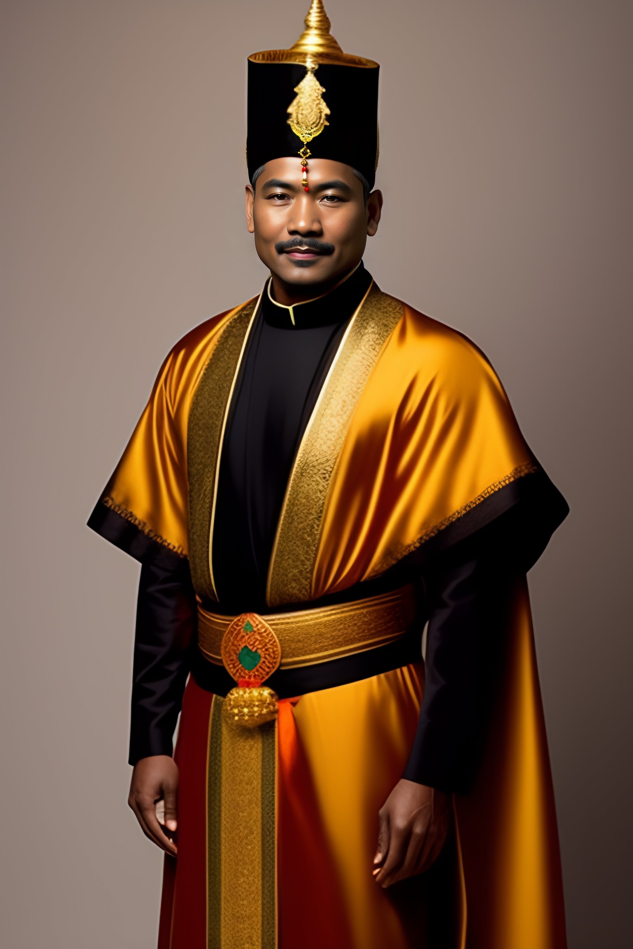 Lexica - Full body photograph of a priest of a religion which is a ...