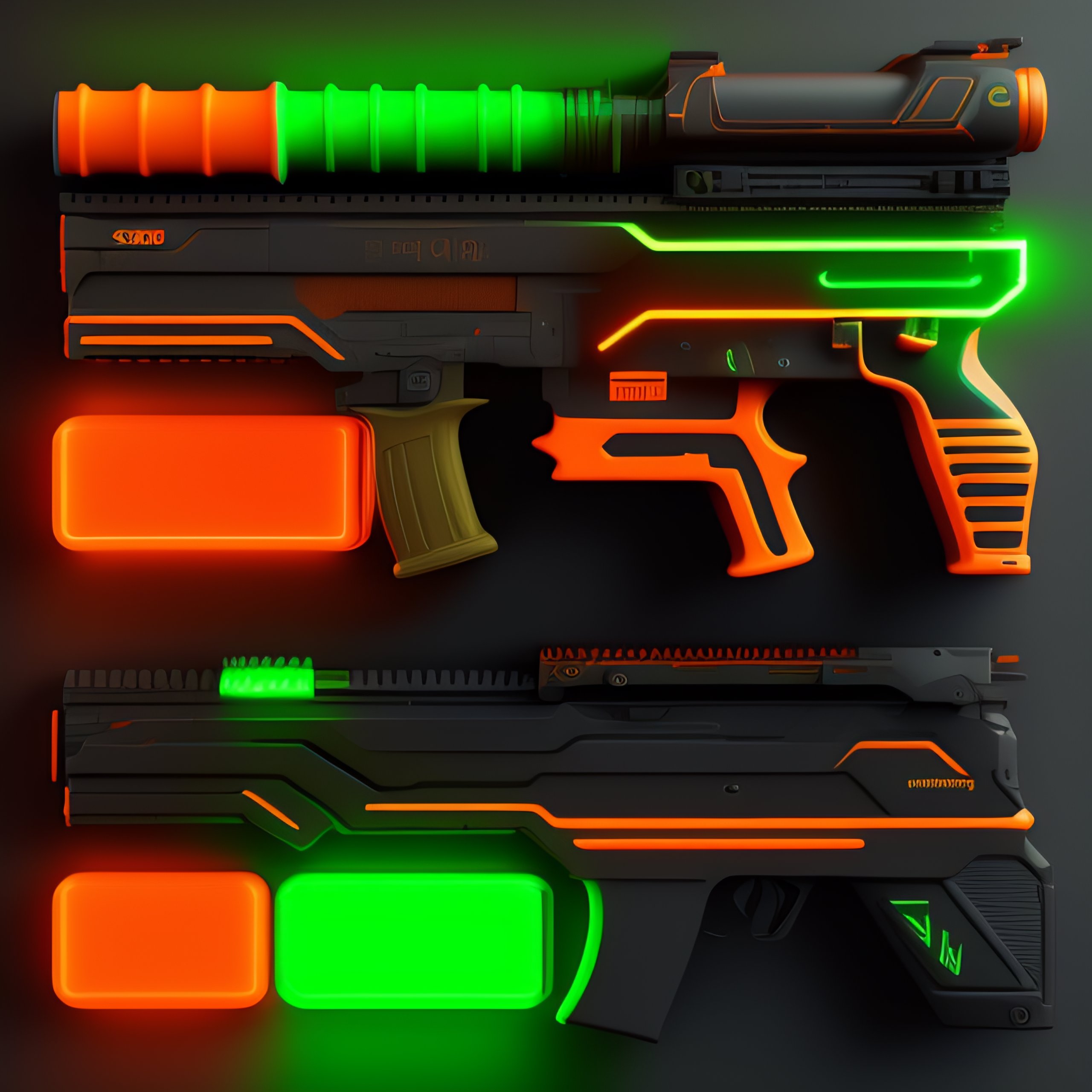 Lexica - CS-GO deluxe terrorist skin, hollographic orange and green ...
