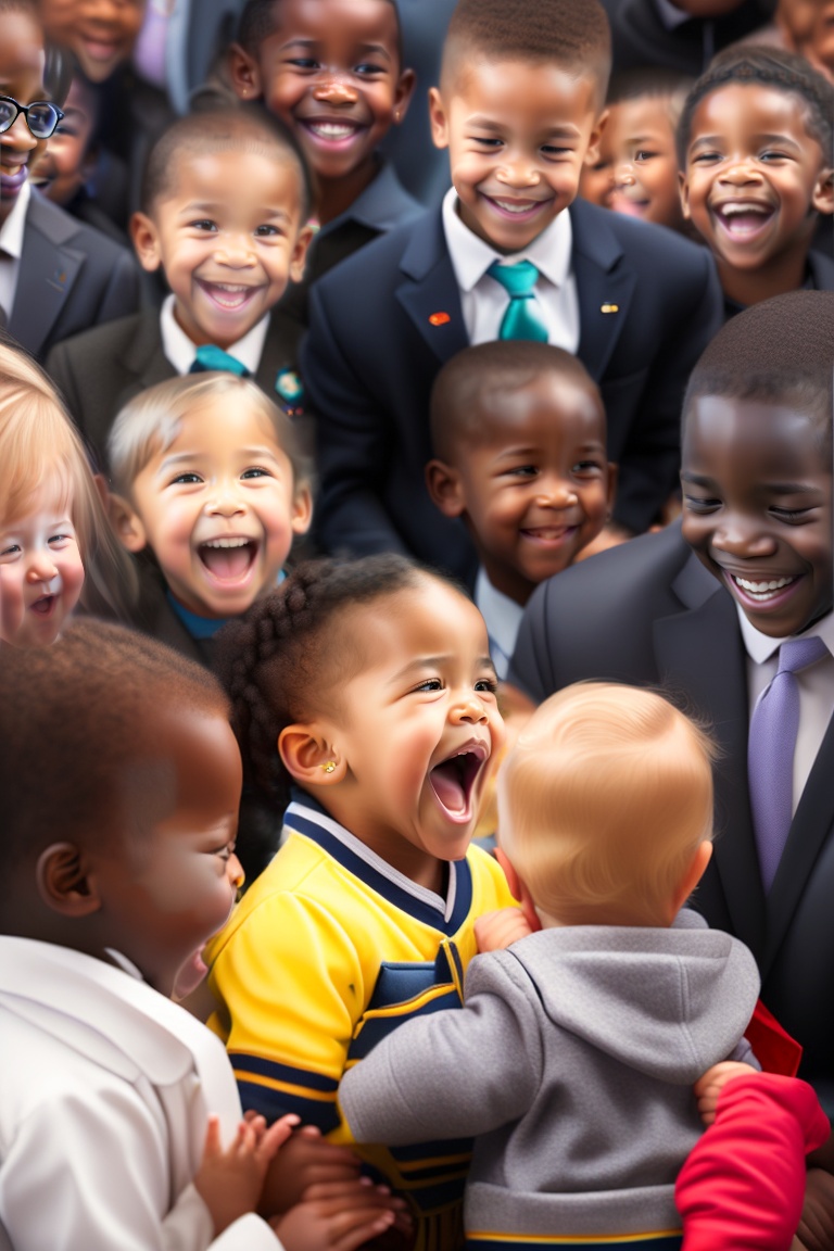 Lexica - A final picture capturing the joyous expression on the child's ...