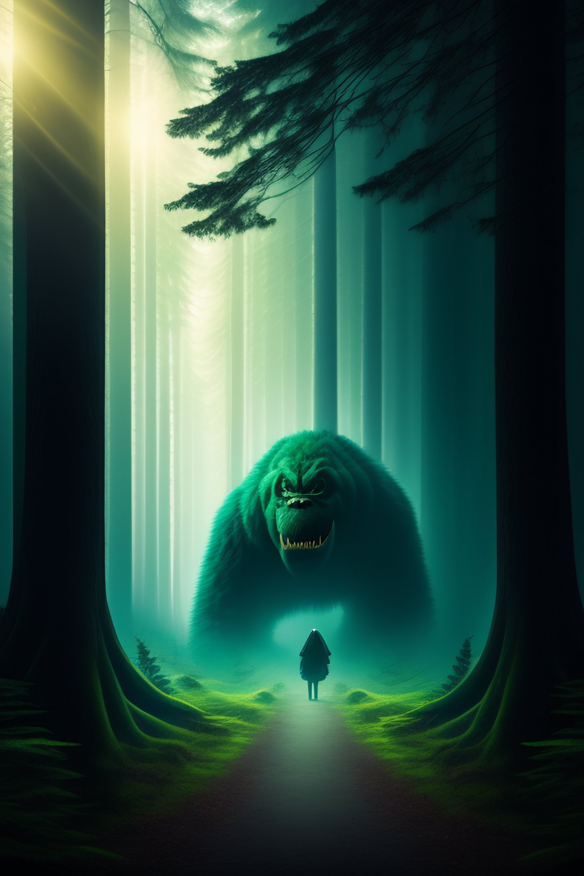 Lexica - Monster lurking in the shadow in a forest