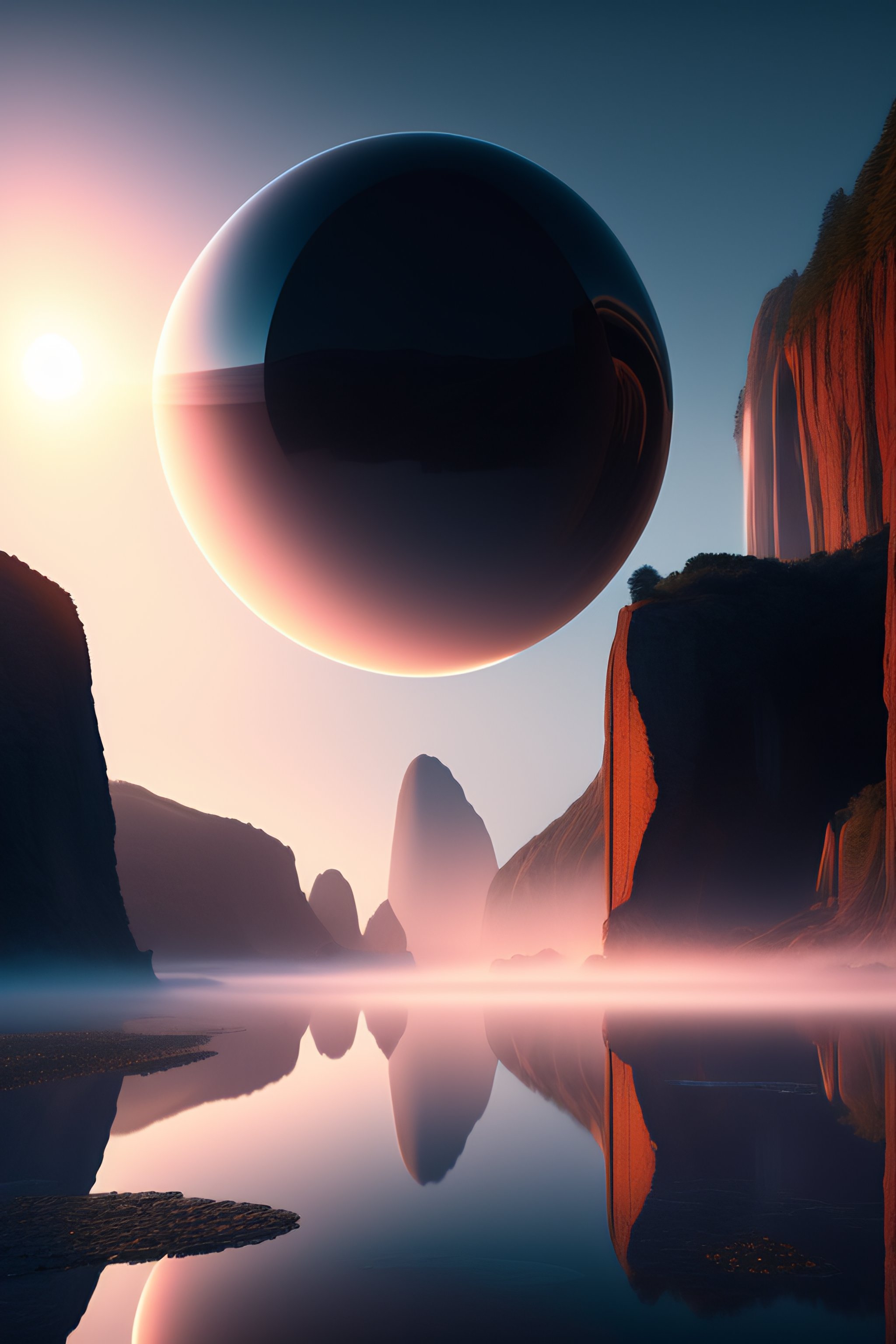 Lexica - Experience the awe-inspiring sight of an enormous sun ...