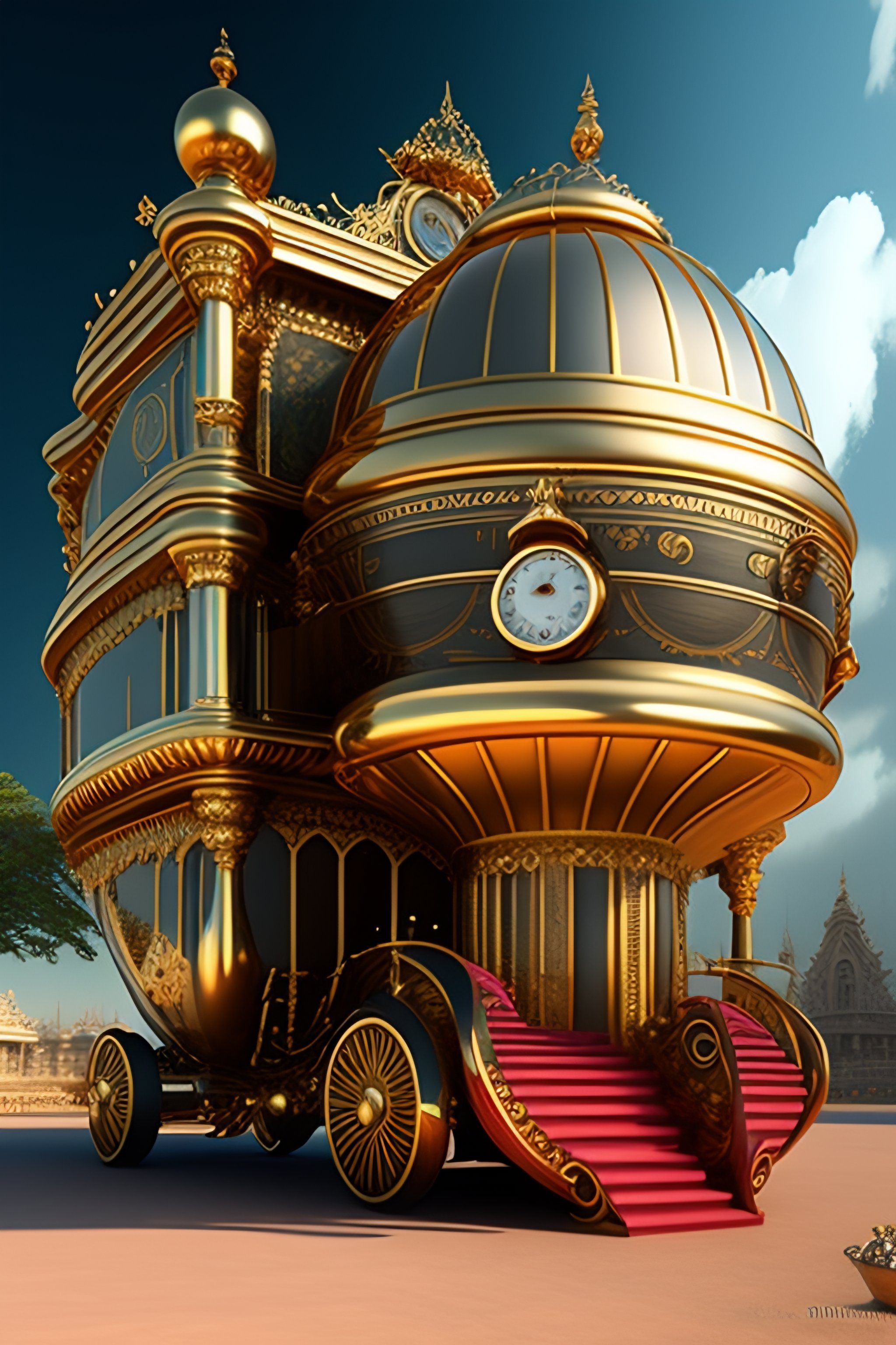 Lexica - Hyperrealistic neo - rococo steampunk minimal . highly ...