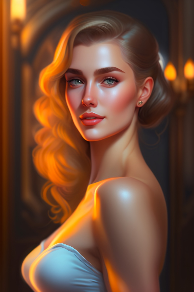 Lexica Georgeus European Woman In Her Middle Twenties Realistic Portrait Full Body Highly