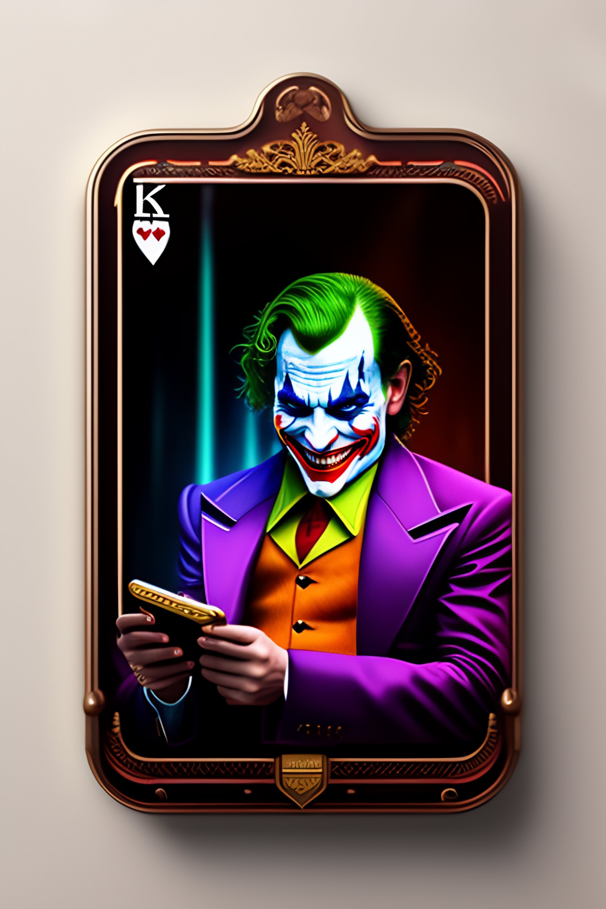 Lexica - An extremely complex mobile phone, the joker king on a deck of ...