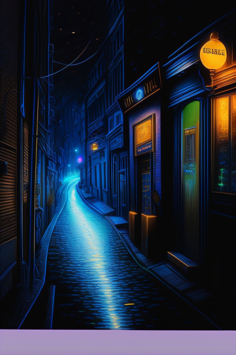 Lexica - 90s comic style environmental wide shot of sketchy alley at ...