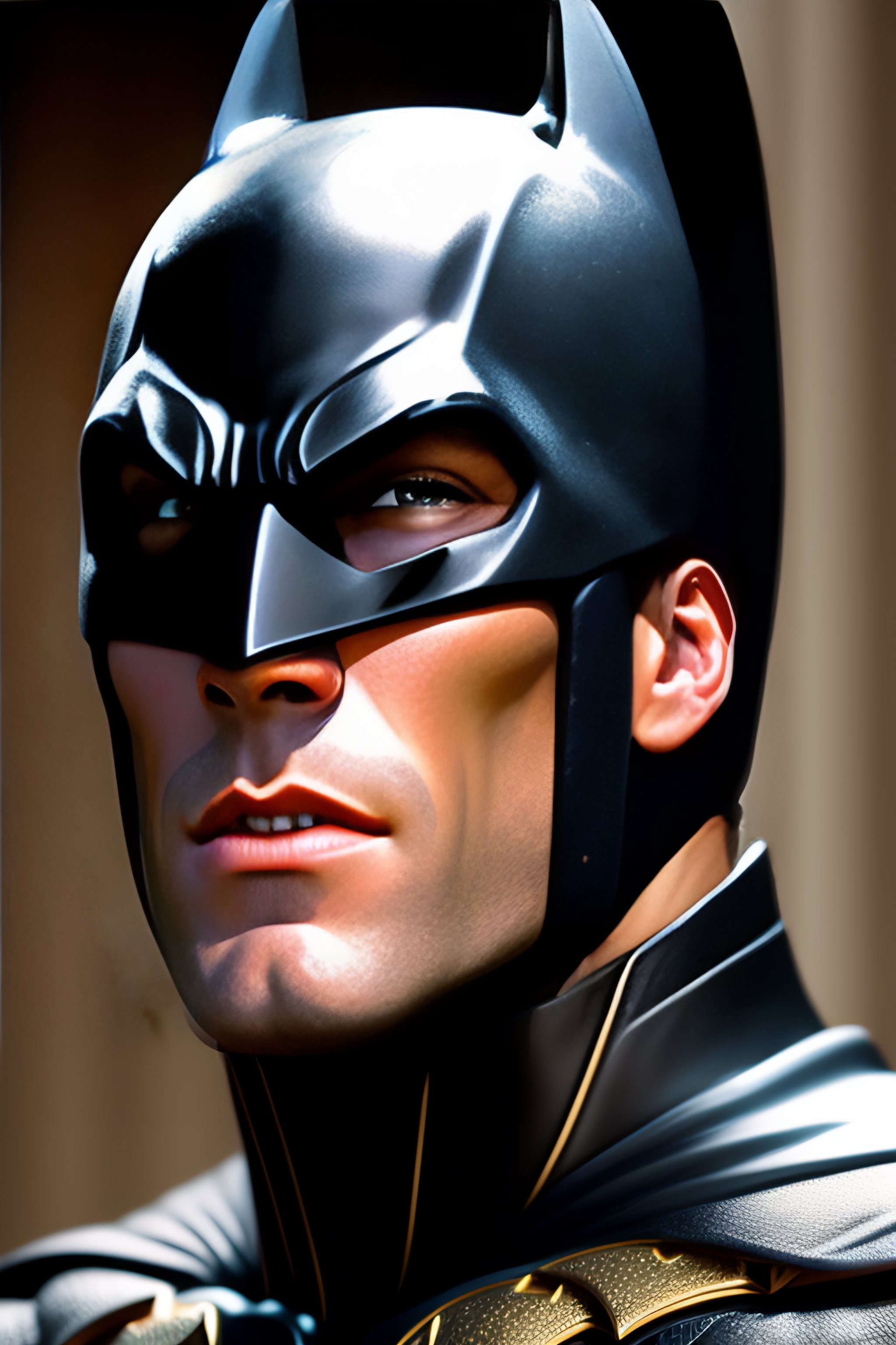 Lexica - Batman smilin, realistic, detailed