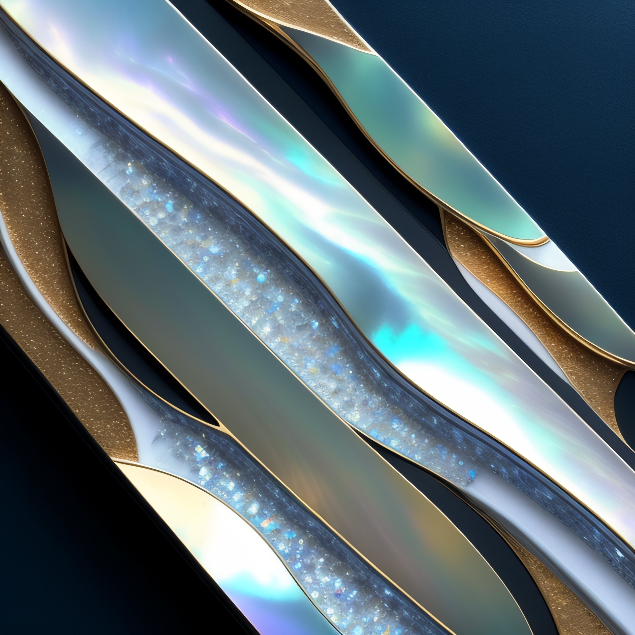 Lexica - Single mother-of-pearl inlay texture, Iridescent, blues, pale ...