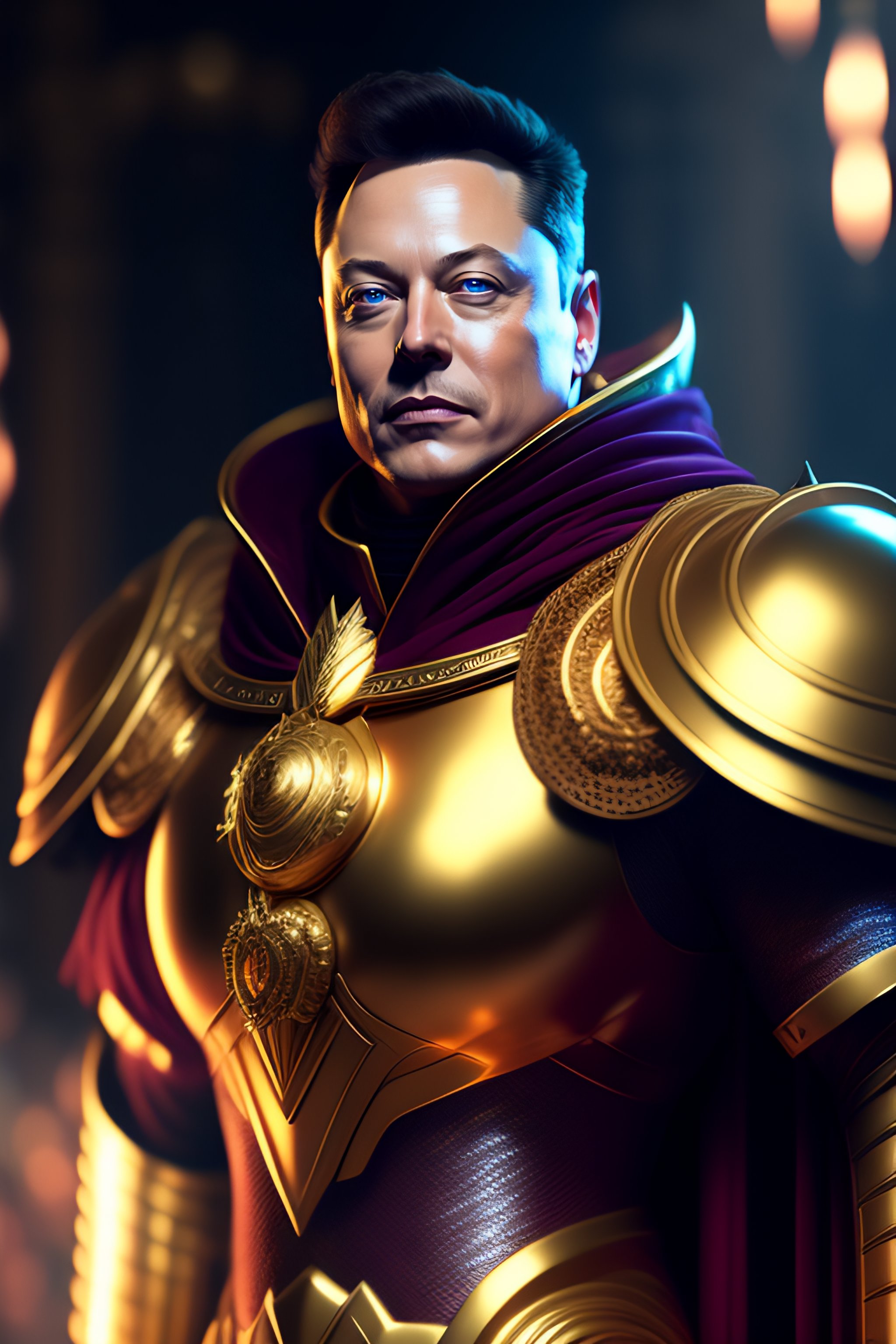Lexica - Elon musk as the god emperor of mankind warhammer by greg ...