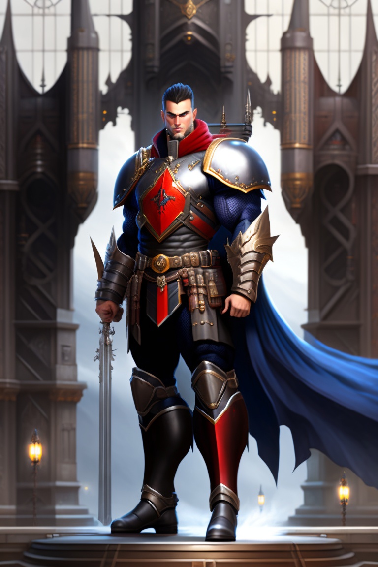 Lexica - Full Body Warhammer Portrait 40,000 Rouge Single 35 Year Old ...