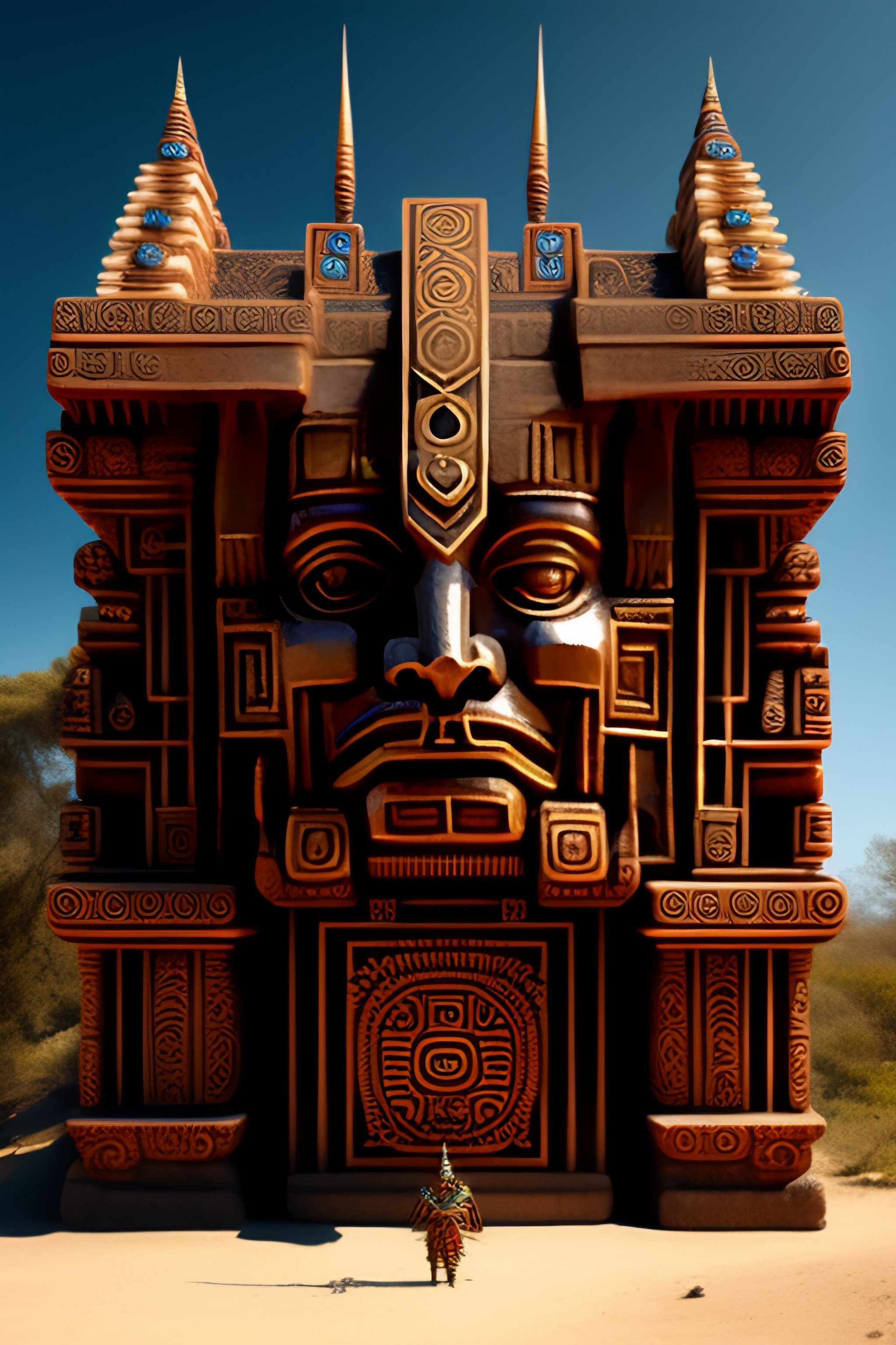 Lexica - Demonic Robot Mayan Deco