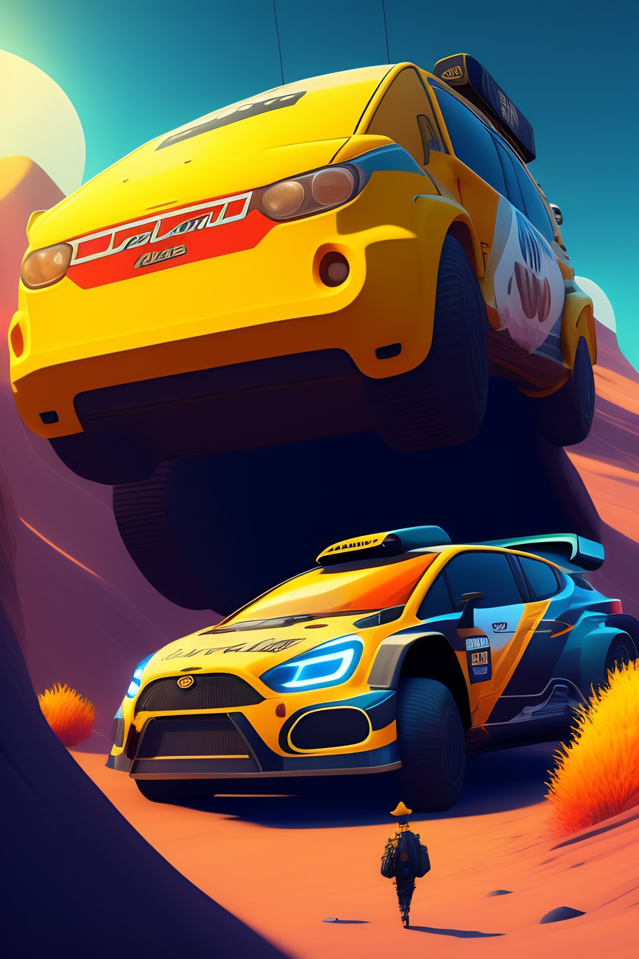 Lexica - Wrc rally car stylized, design 3 dmax vray maya pixar unreal 5 ...