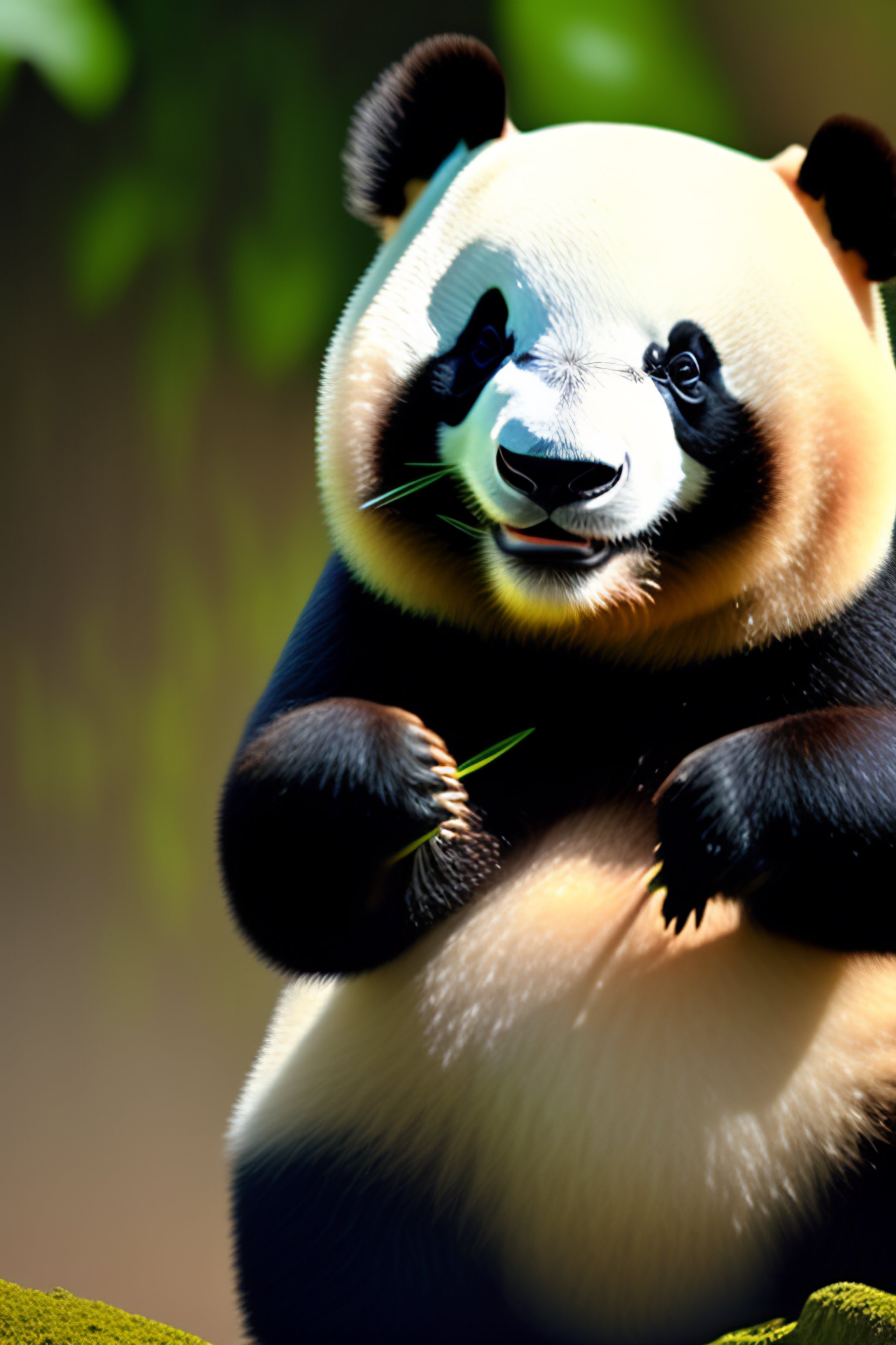 Cute Smiling Panda