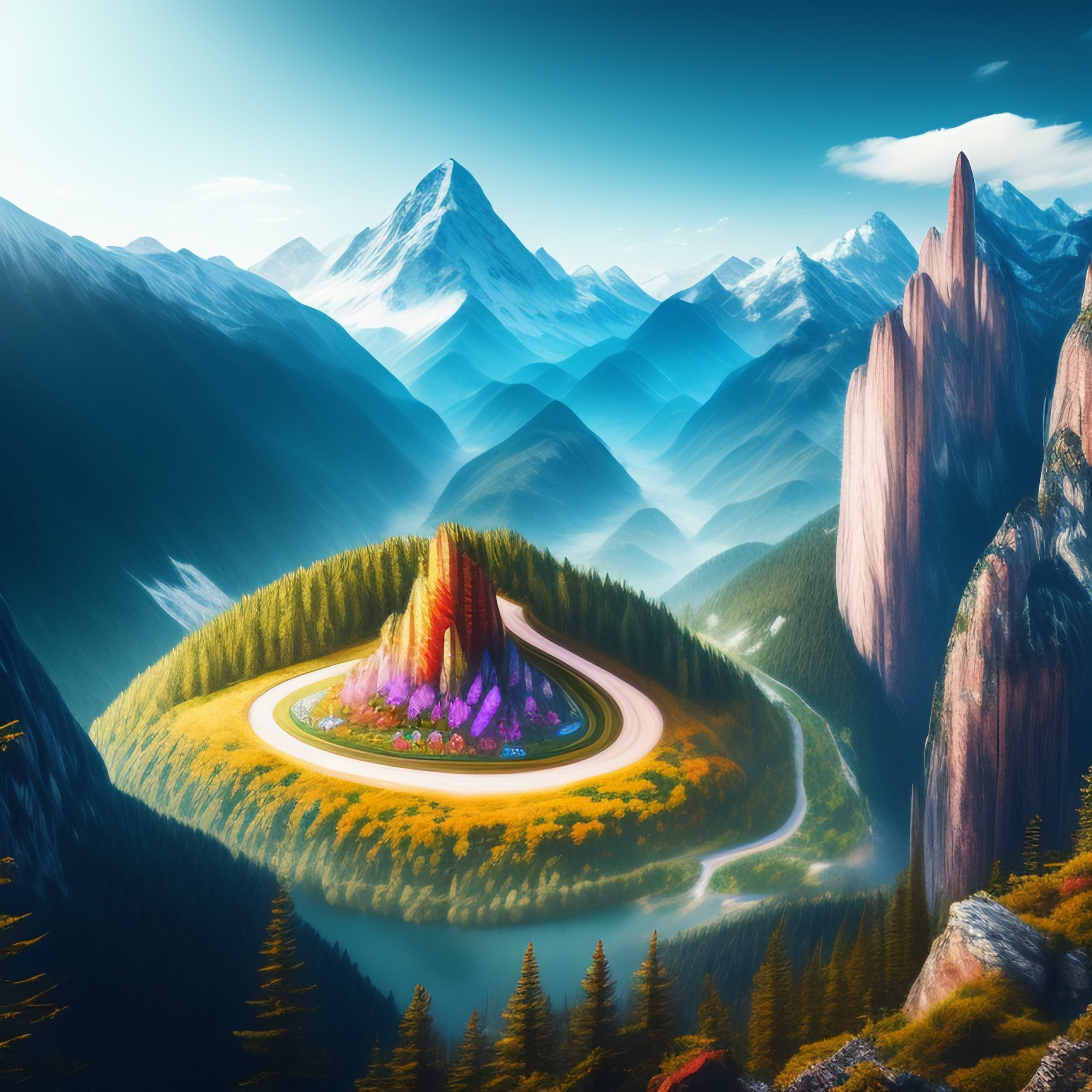 Lexica - Pokemon in the mountain photo, 4k hd photo, sharp photo ...