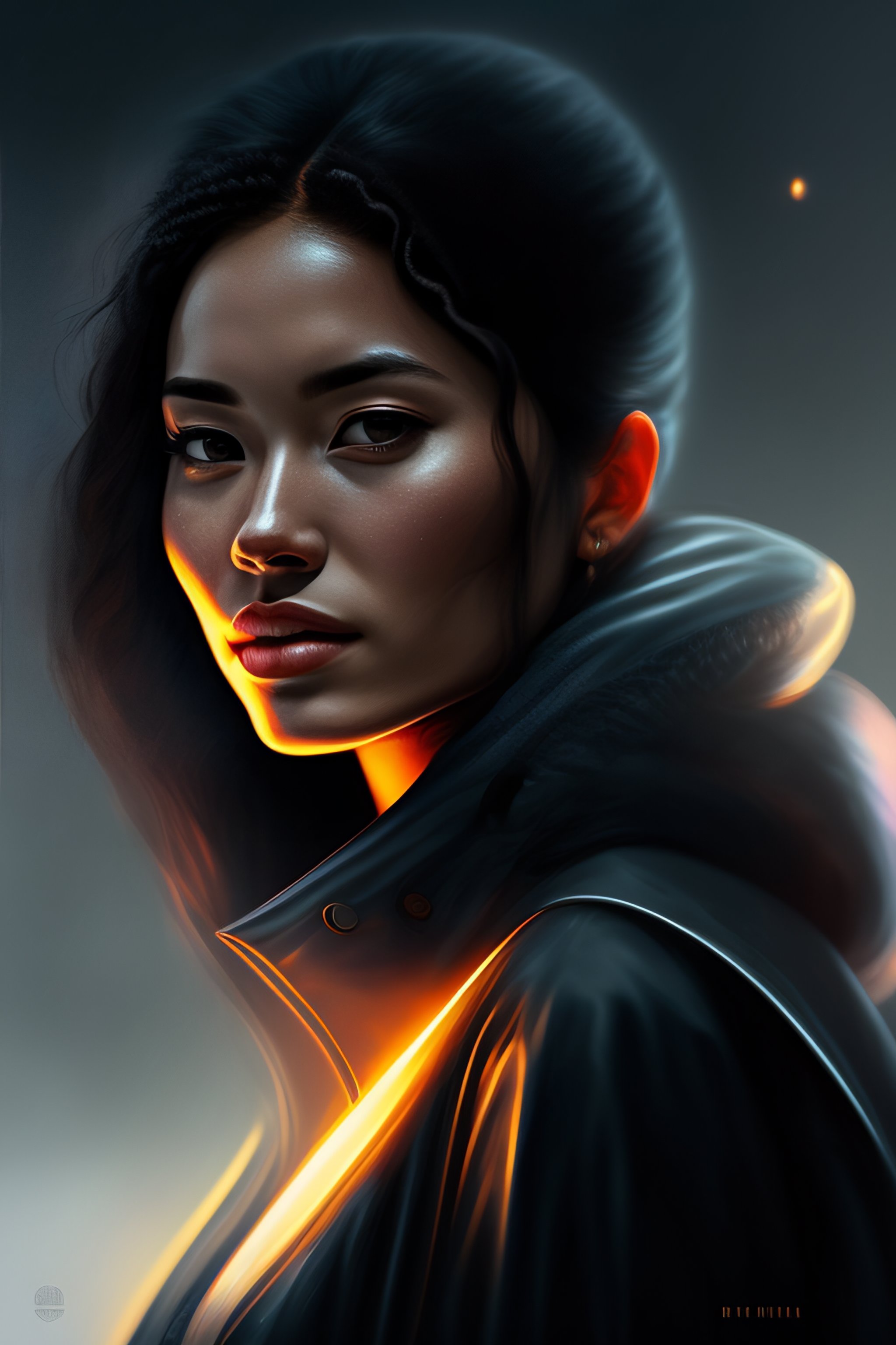 Lexica - One person, dark, emotional, digital art