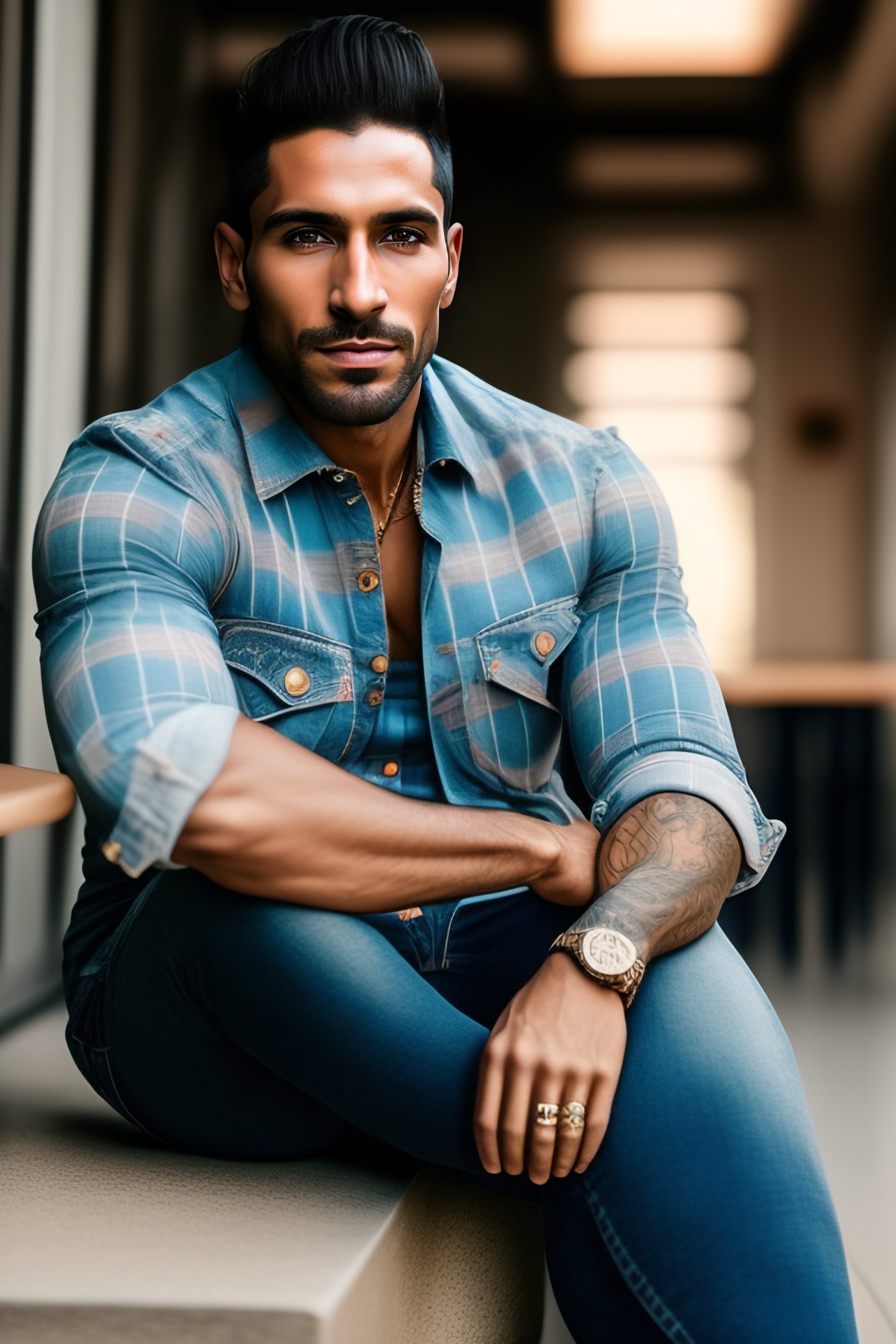 Lexica - 32-year-old man of 68 kilos in clothes of the 9 years posing ...