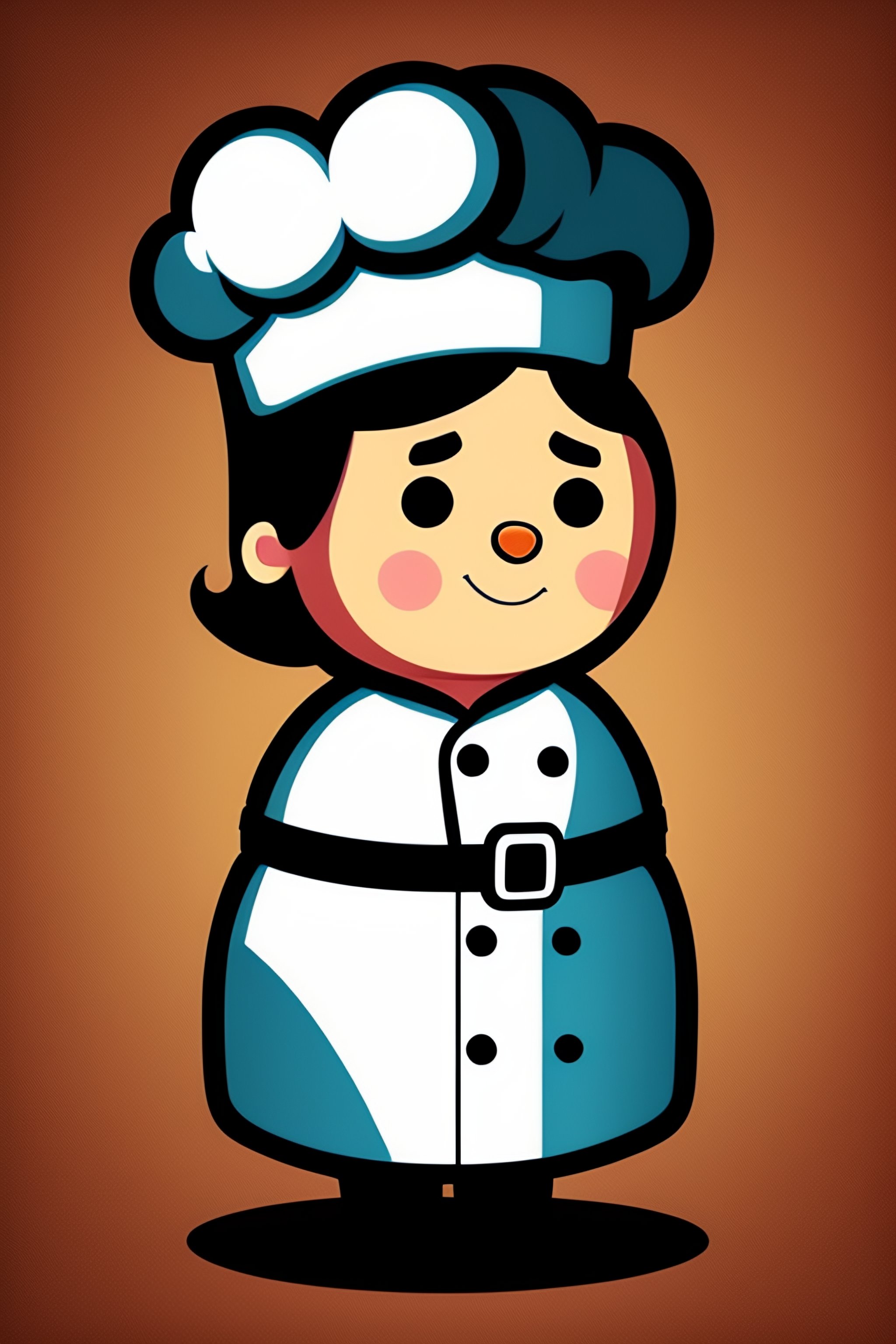 Lexica - A cute cartoon chef simple drawing