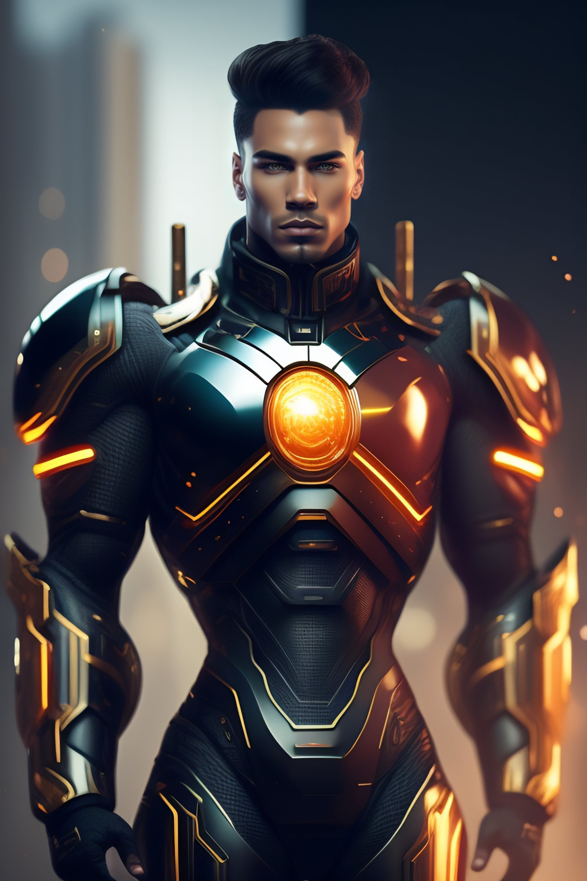 Lexica - Create an image of a male cyborg with a historical theme