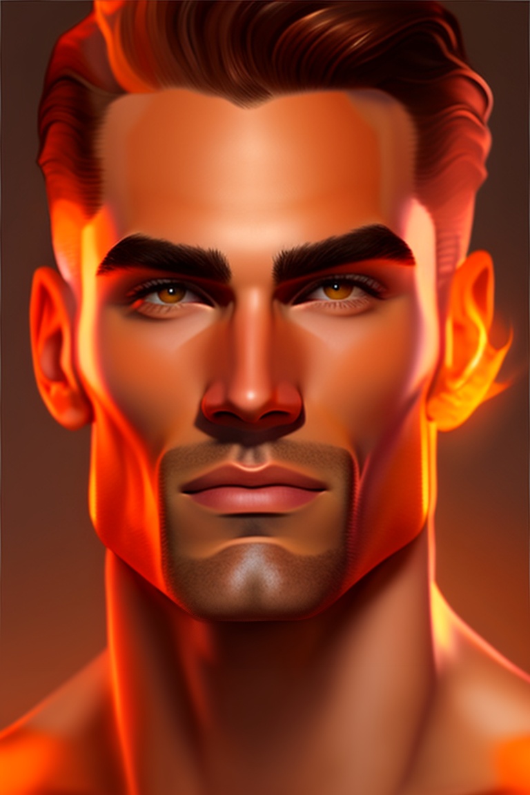 Lexica - A man embodiment of strength and vitality, presenting a ...