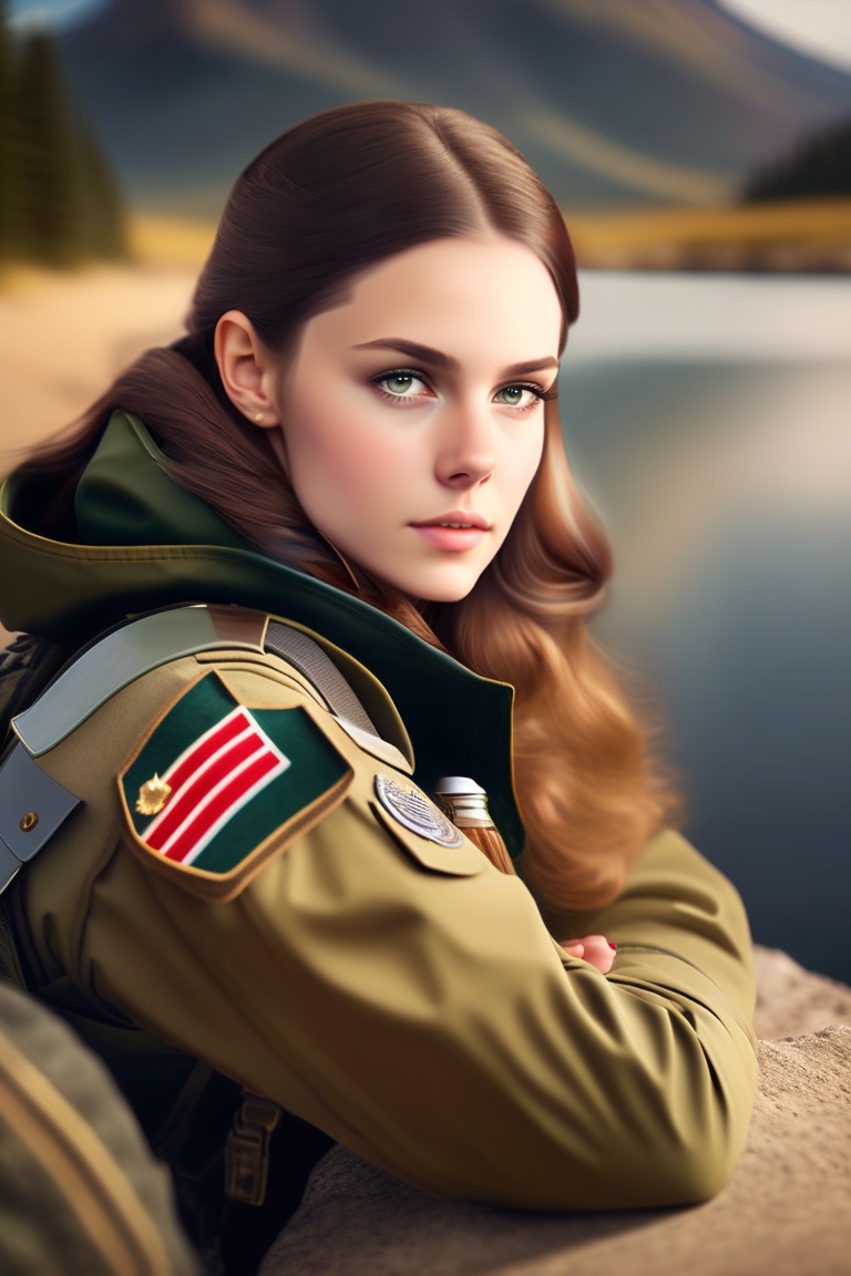 Lexica - Portrait+ style; photograph close up; Battle wary war girl ...