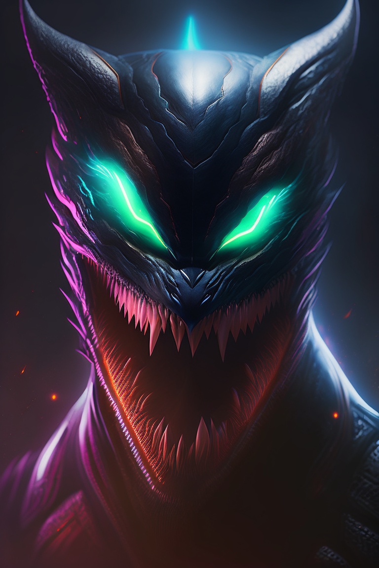 Lexica - Venom, glowing eyes