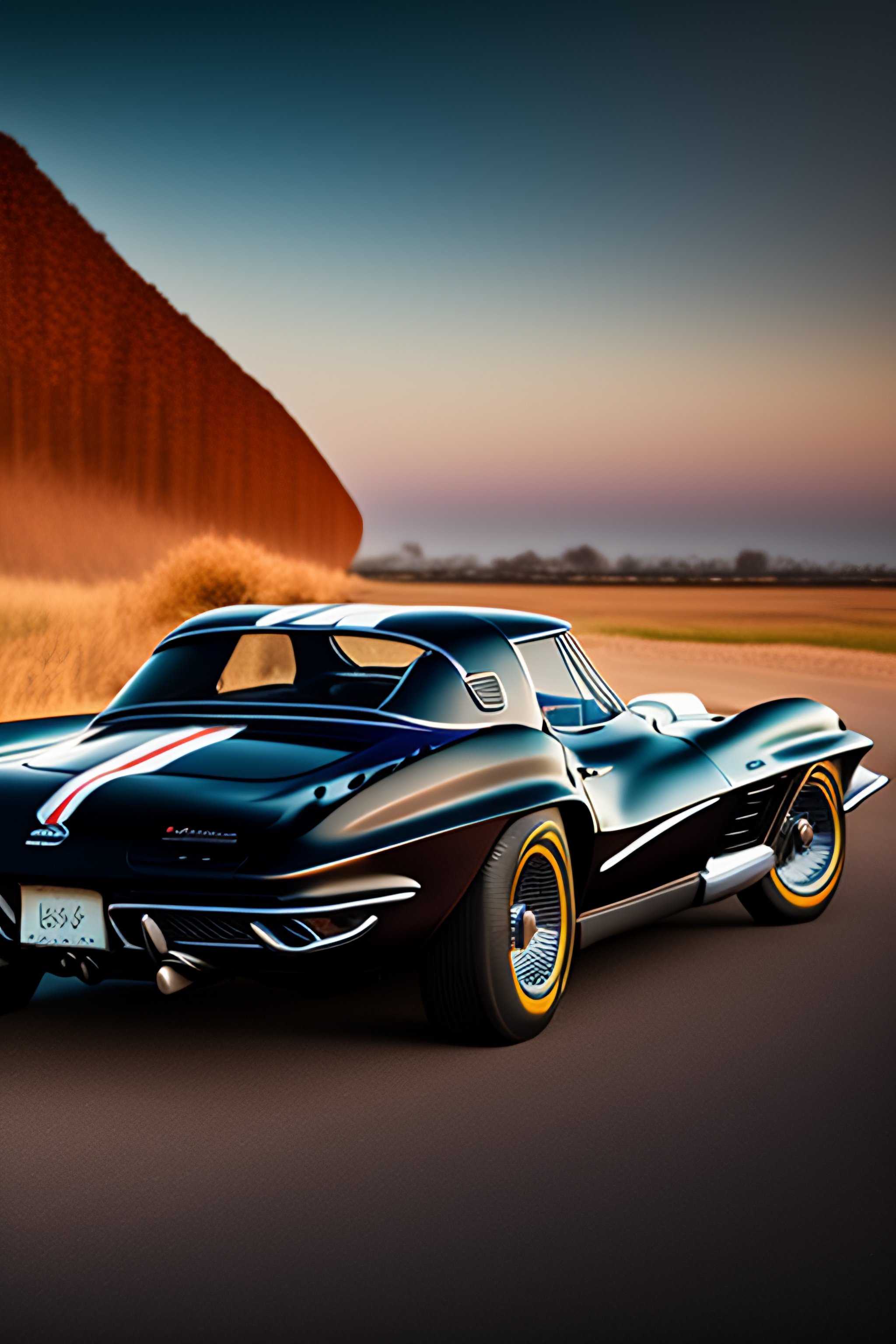 Lexica - Corvette C3 in dark