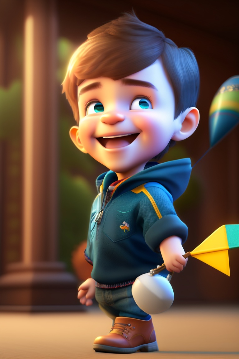 Lexica - Timmy, a cheerful little boy with a big imagination. He loves ...