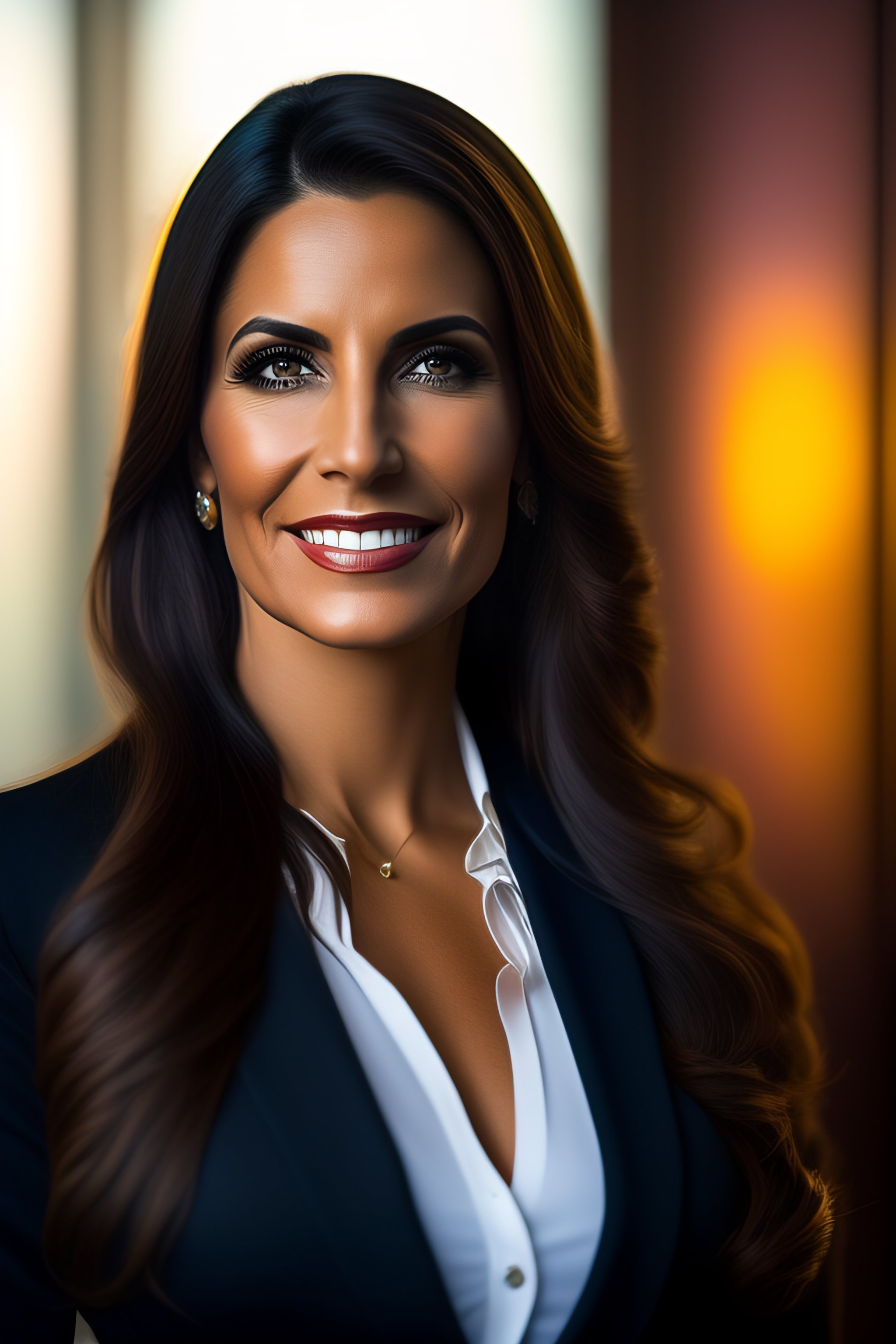 Lexica - Portrait of a real estate brazilian female broker