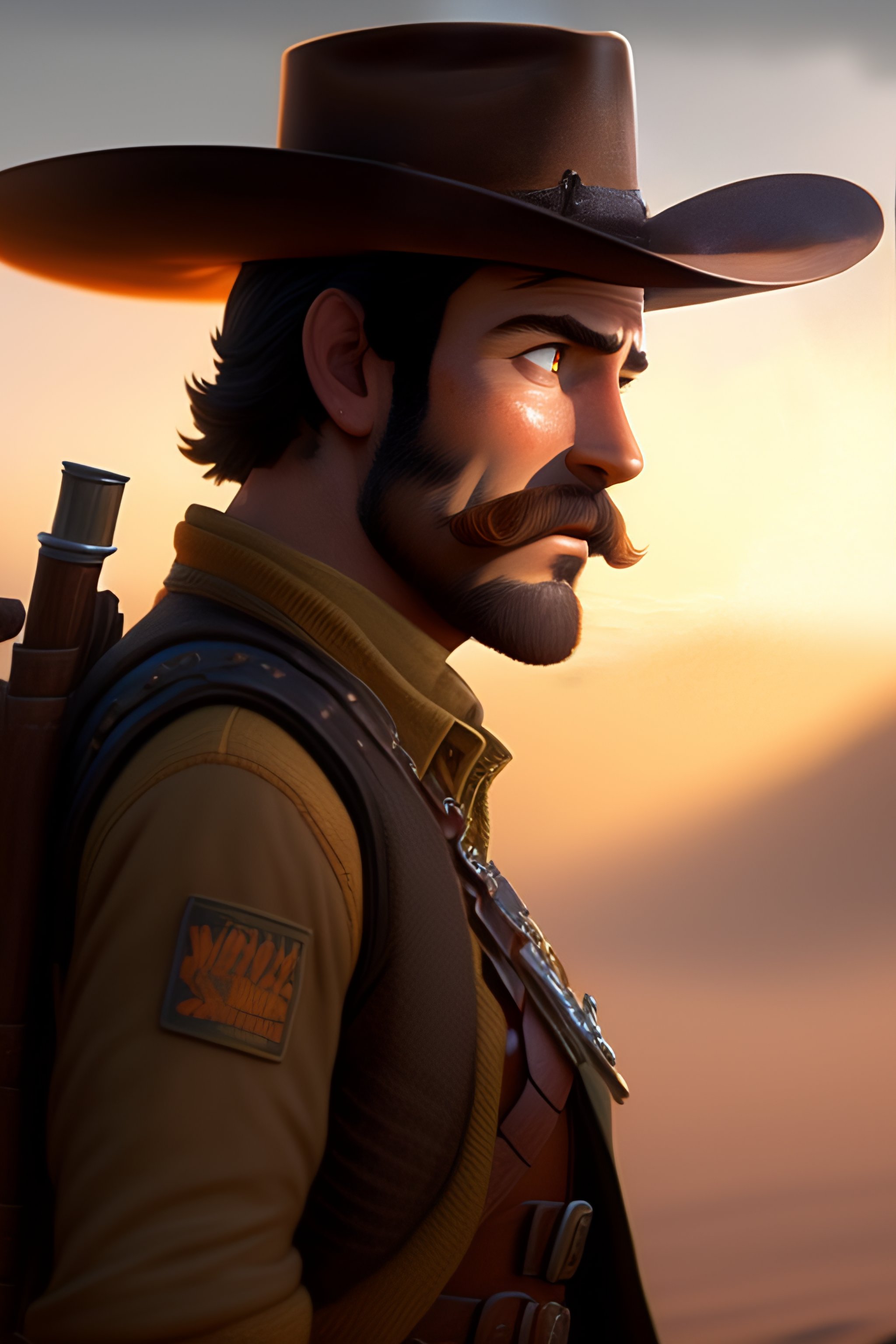 Lexica - Woody from Toy Story on a The Good, the Bad, The Ugly movie ...