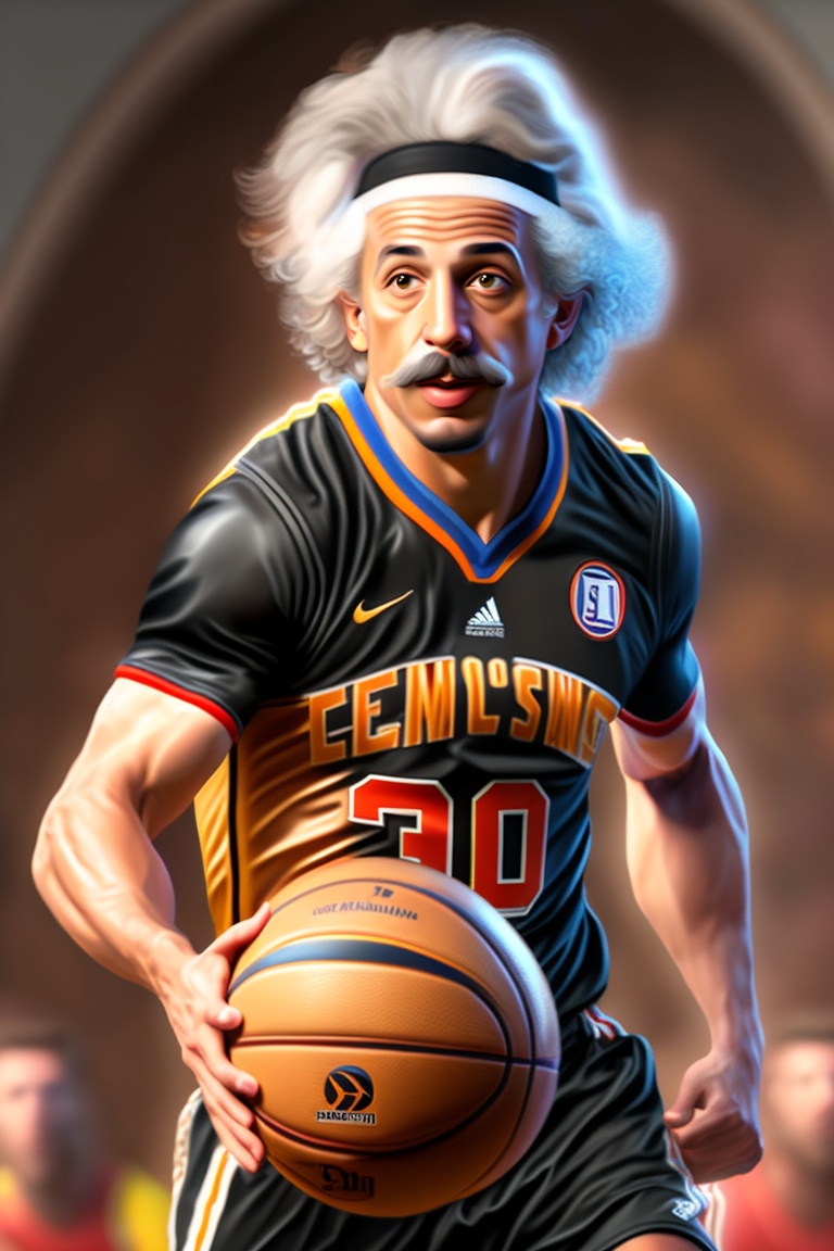 Lexica - Albert Einstein. Play Basketball. Black Jersey, 66. Candid ...