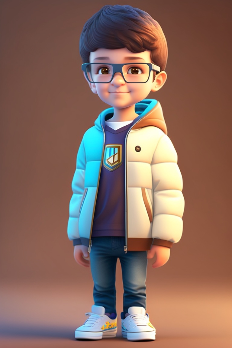 Lexica - A tall child, ten years old, with brown eyes, white skin, a ...