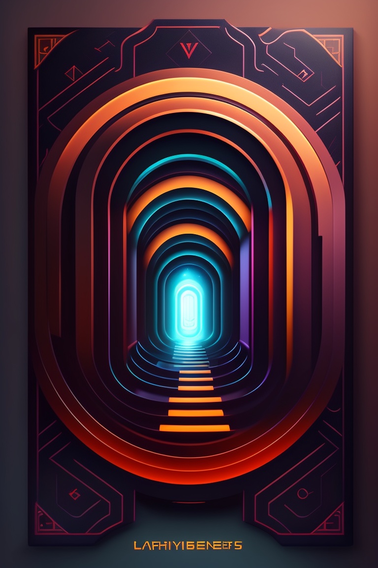 Lexica - Cover: Mysterious labyrinth symbolizes complex secrets. Dark ...
