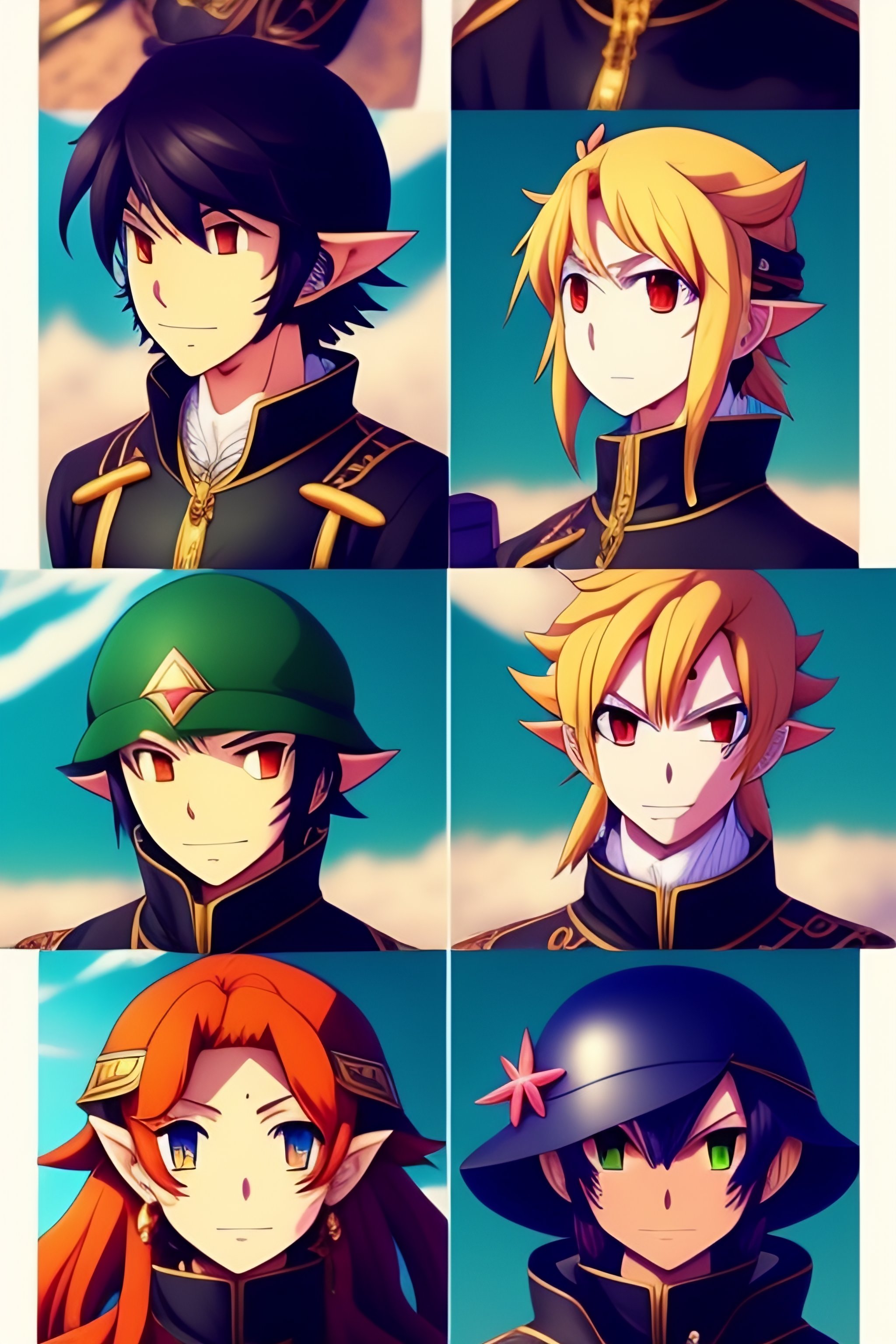 Lexica - 2d, anime, Zelda, smiling at the beach, want to play ...