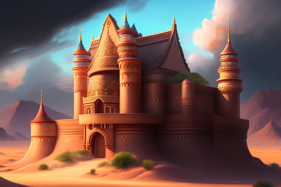 Lexica - Maori castle in desert, intricate, highly detailed, smooth ...