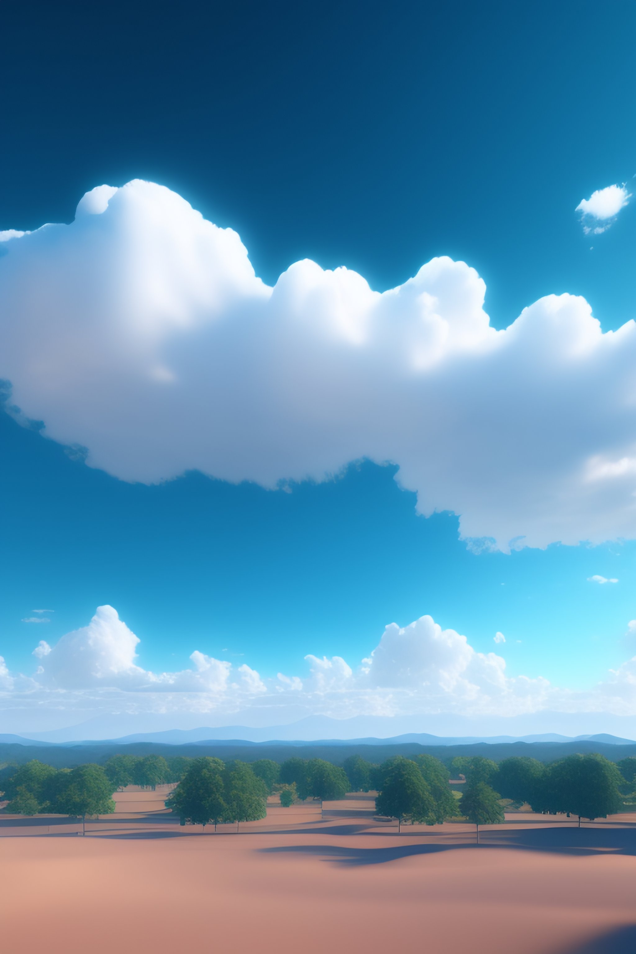 Lexica - Large banner blue skies and clouds, soft, Unreal Ungine, 8K ...