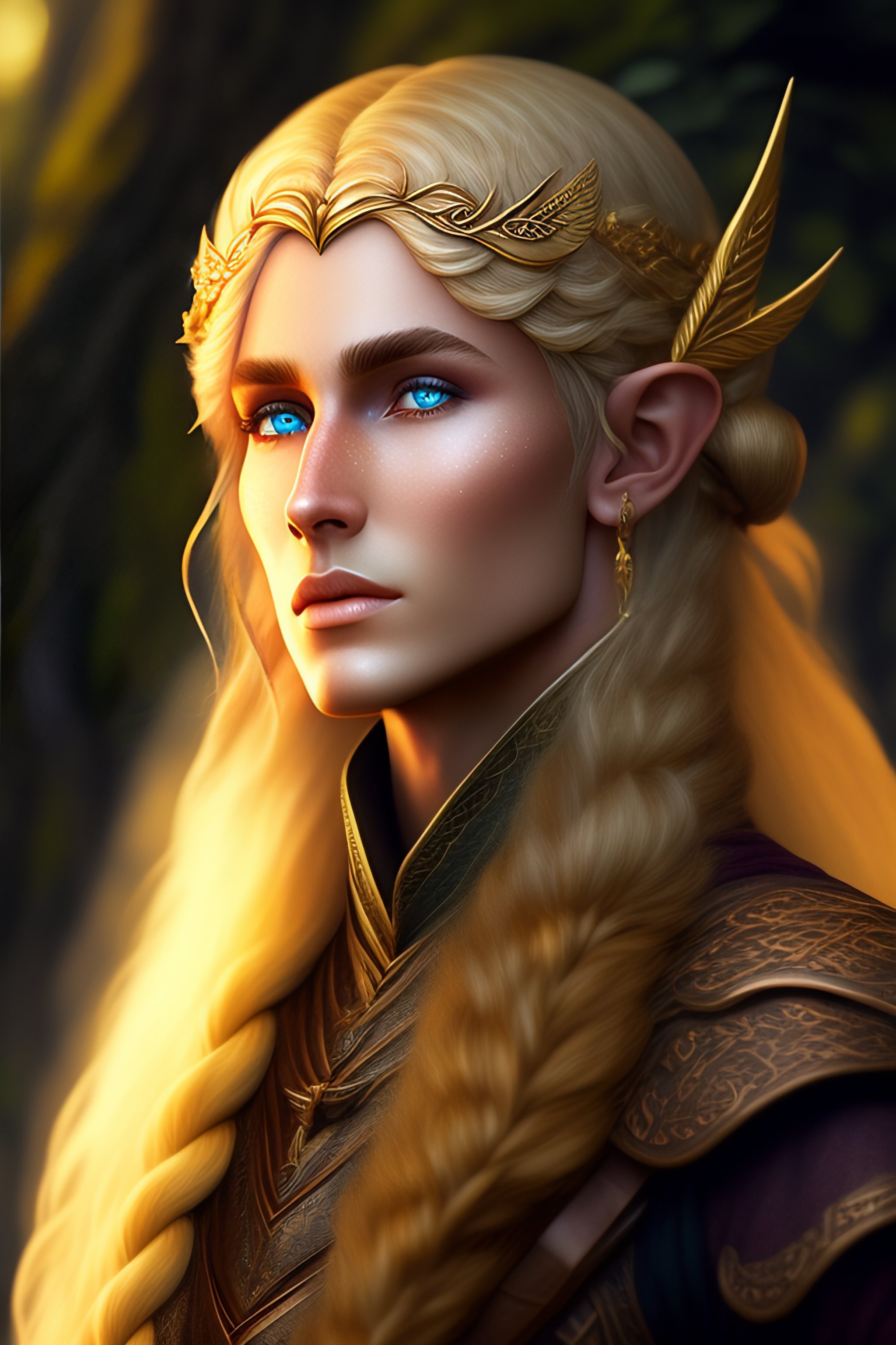 Lexica - An elf from the woods named léon . Robinhood like. Colors are ...