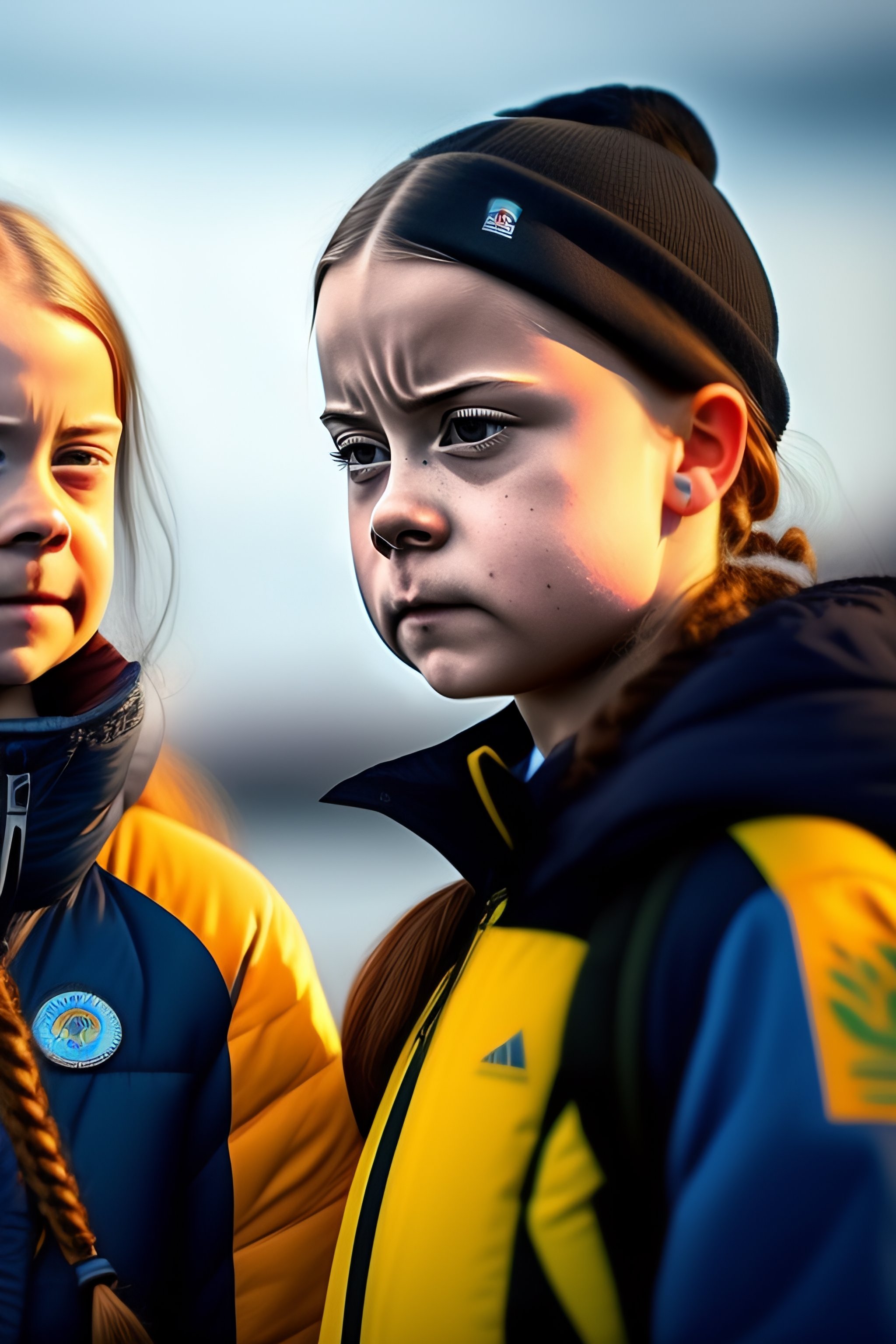Lexica - Greta thunberg crying salty tears