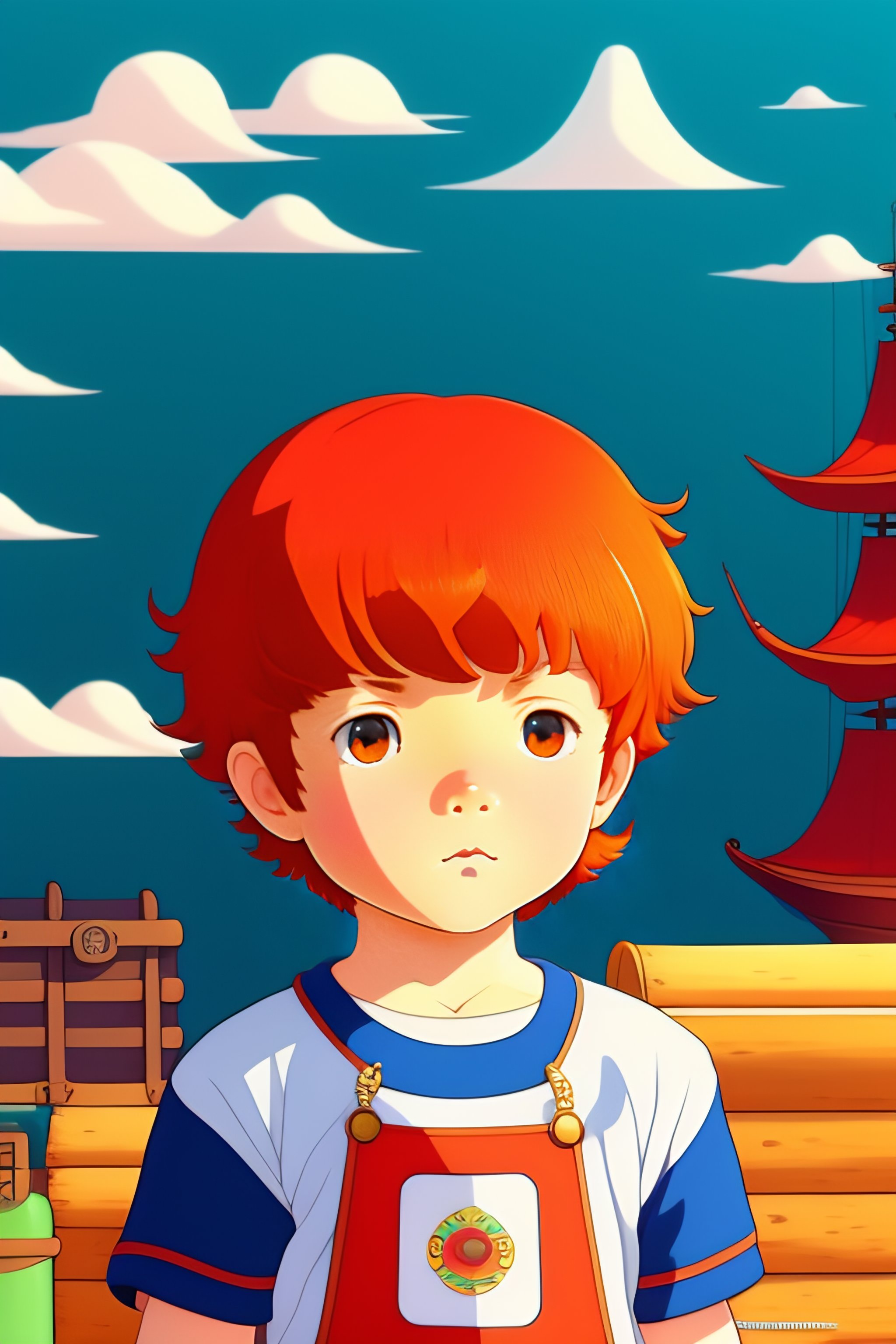 Lexica - In the style of Ghibli Animation, Japanese, Ponyo, young boy ...