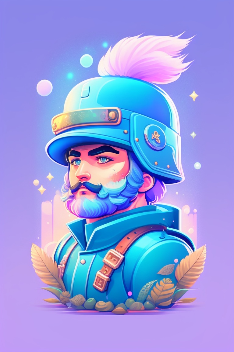 Lexica - A detailed illustration a print of vintage soldier head, guns ...