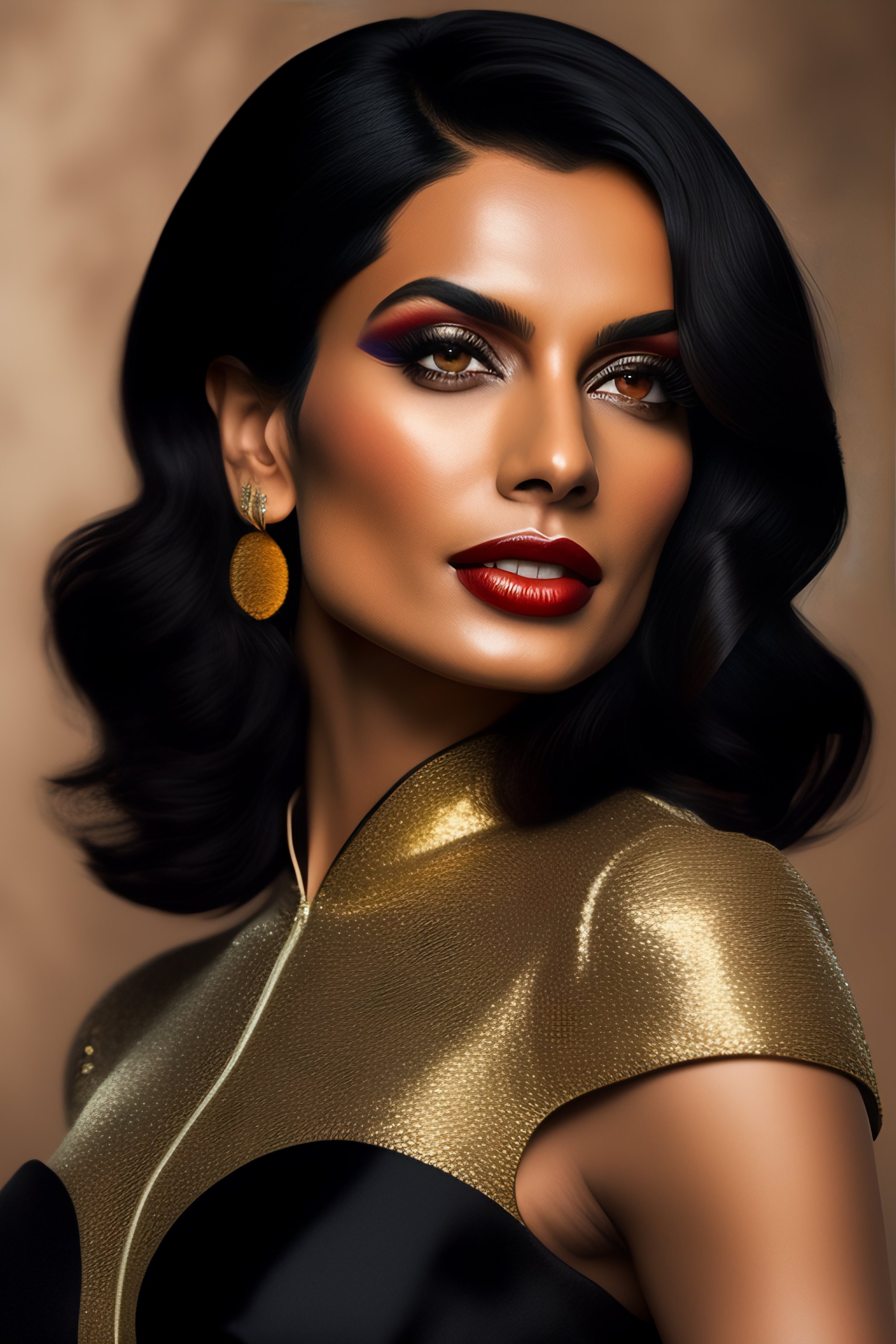 Lexica - Anglo-Indian woman in mid 30s, short straight black hair, like ...