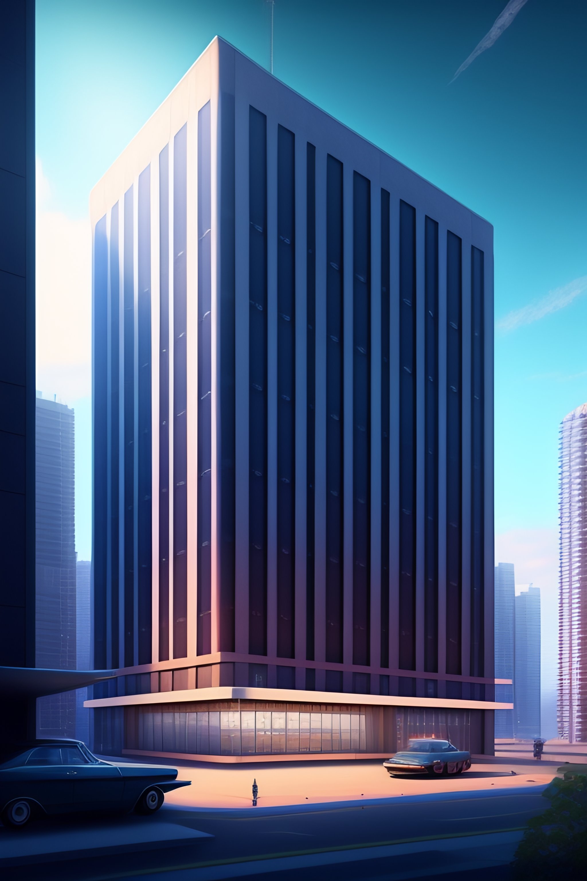 Lexica - A beautiful photorealistic illustration of unfinished building ...