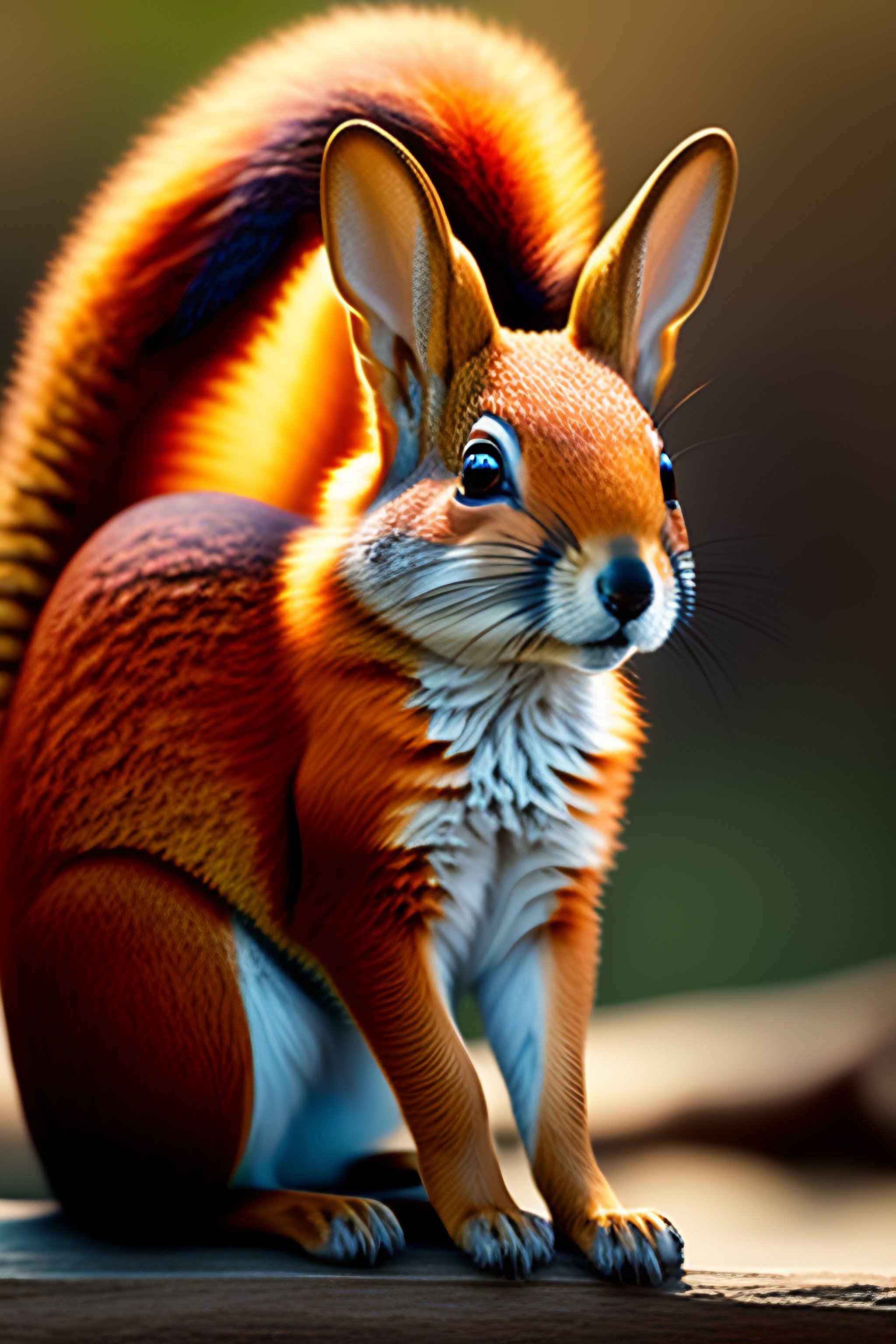 Lexica - Cartony extraterrestrial fantasy half fox half rabbit half ...