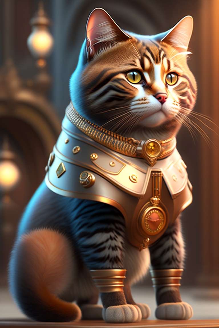Lexica - Steampunk cat, octane render, hyper realistic, --ar 2:3 --q 2